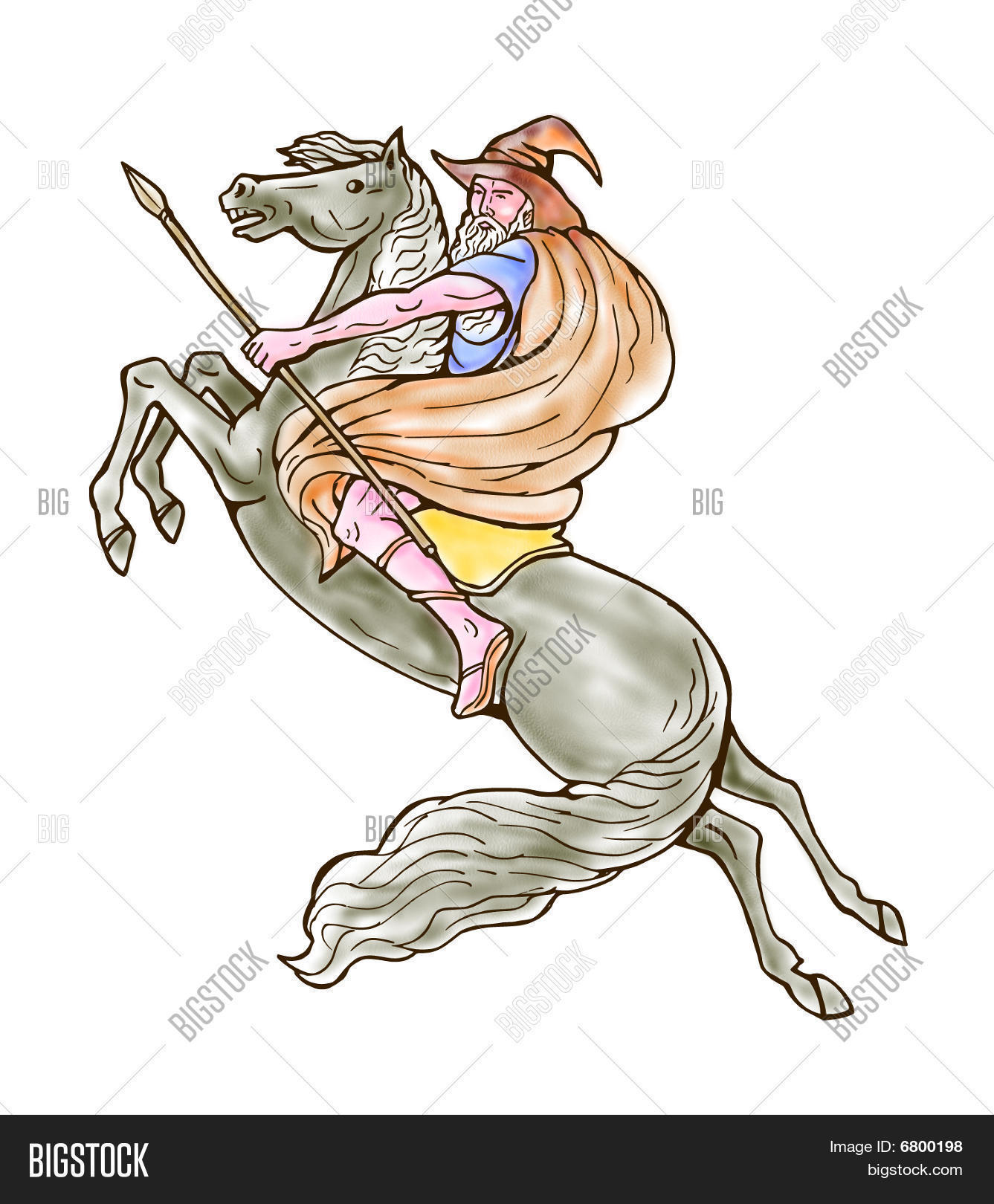 Wizard Norse God Odin Image & Photo (Free Trial) | Bigstock