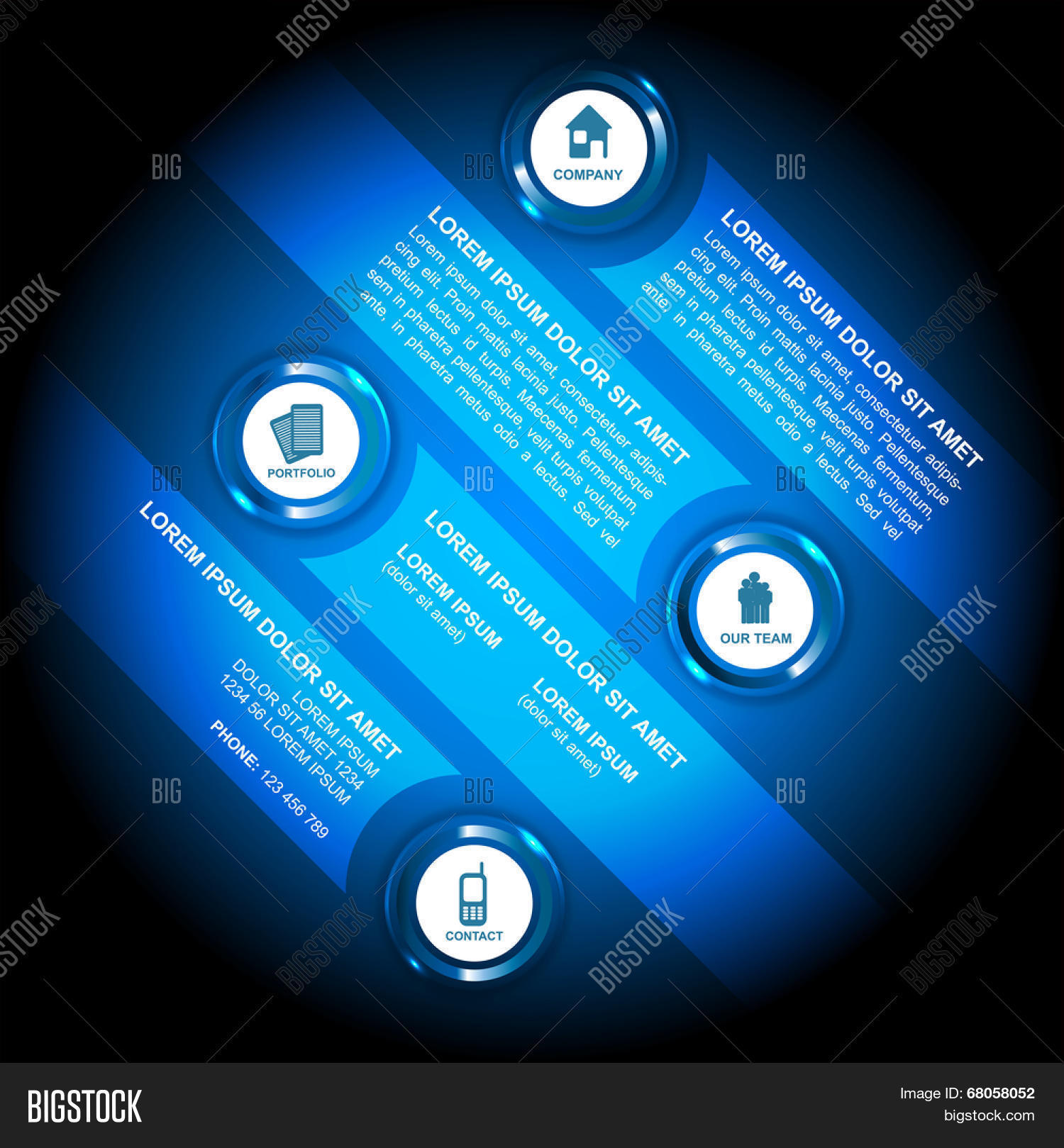 Abstract Blue Vector & Photo (Free Trial) | Bigstock