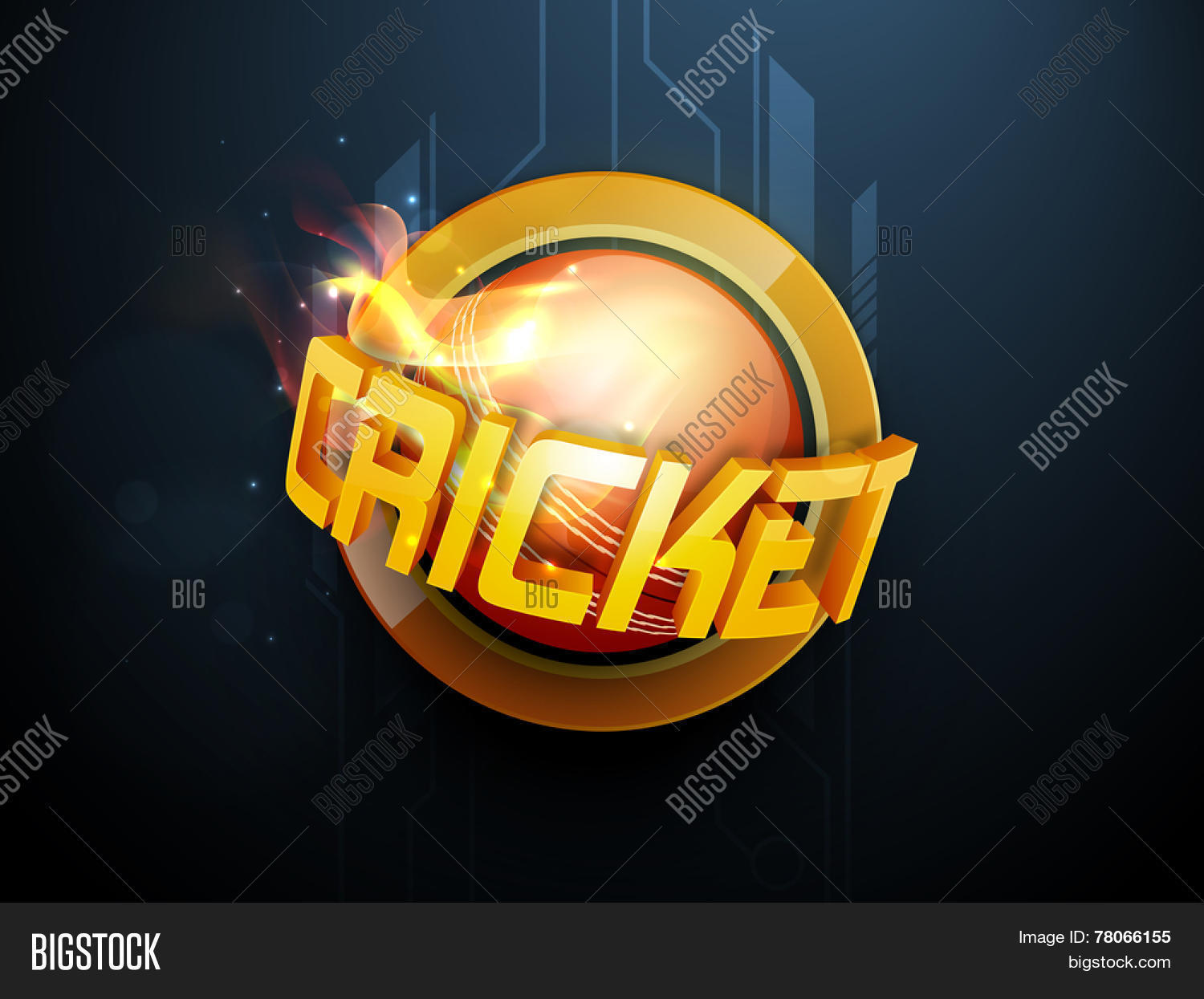 3D Cricket Text Ball Vector & Photo (Free Trial) | Bigstock