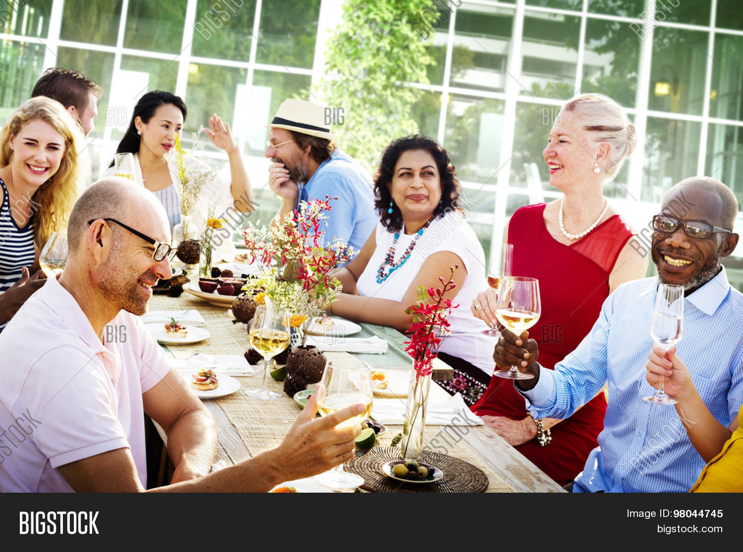 Friends Dining Image & Photo (Free Trial) | Bigstock