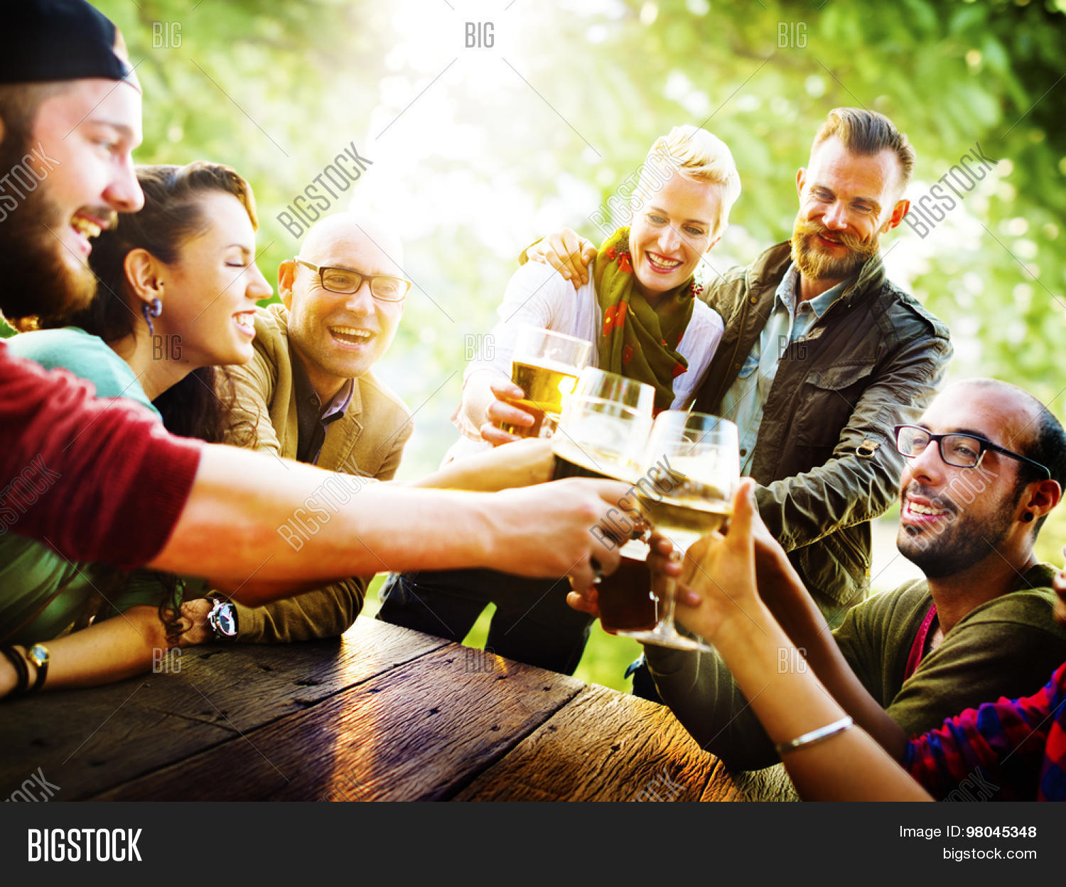 Friends Party Outdoors Image & Photo (Free Trial) | Bigstock