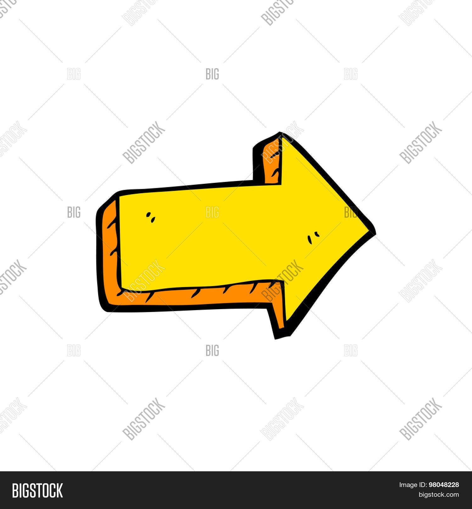 Cartoon Arrow Vector & Photo (Free Trial) | Bigstock
