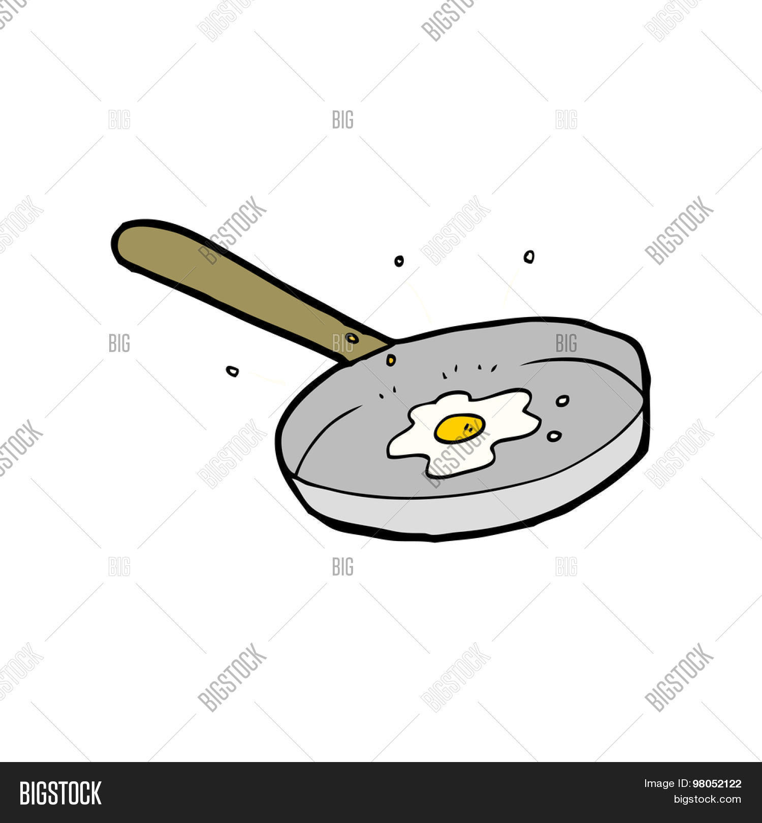 Cartoon Fried Egg Vector & Photo (Free Trial) | Bigstock