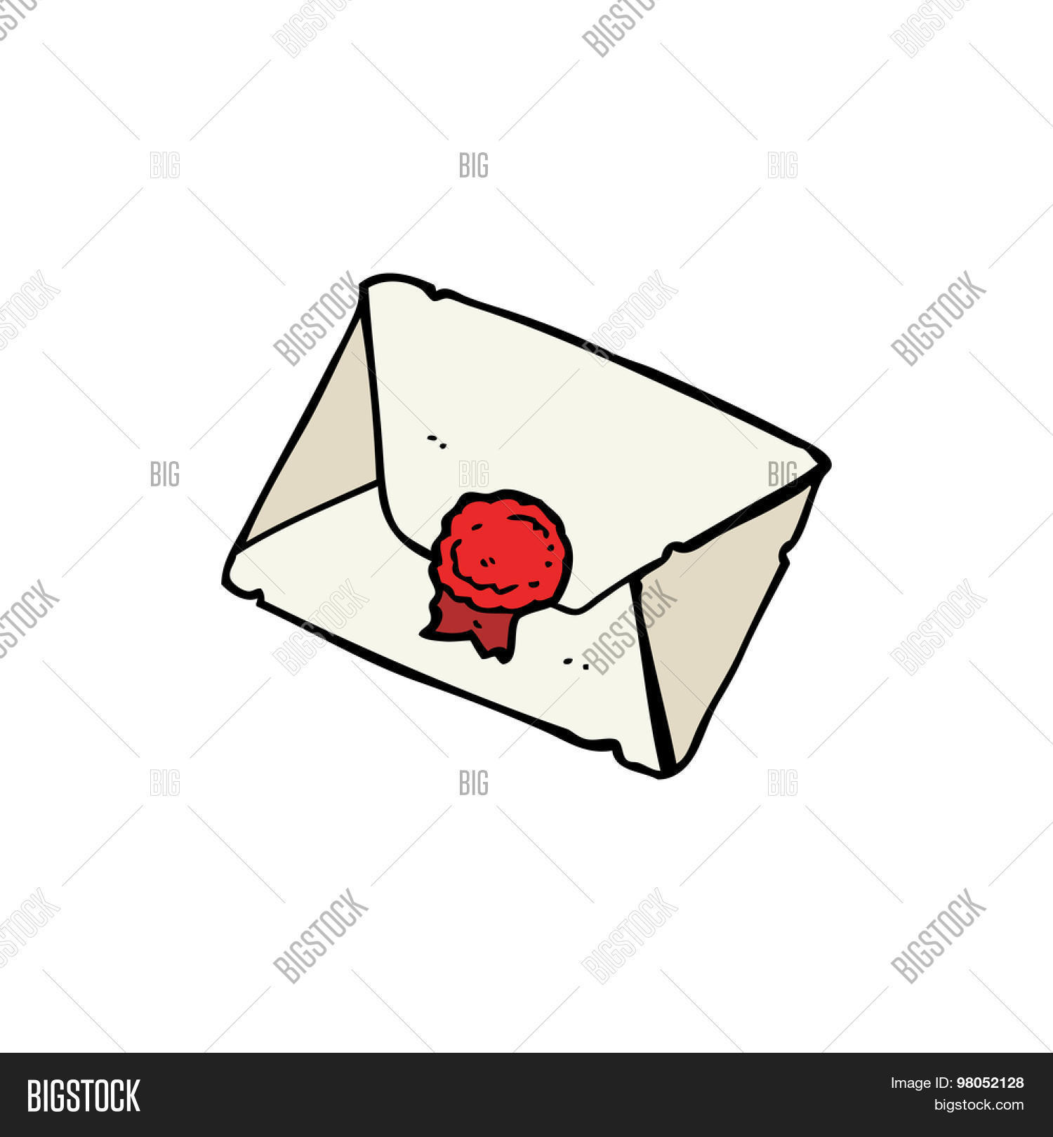 Cartoon Old Letter Vector & Photo (Free Trial) | Bigstock