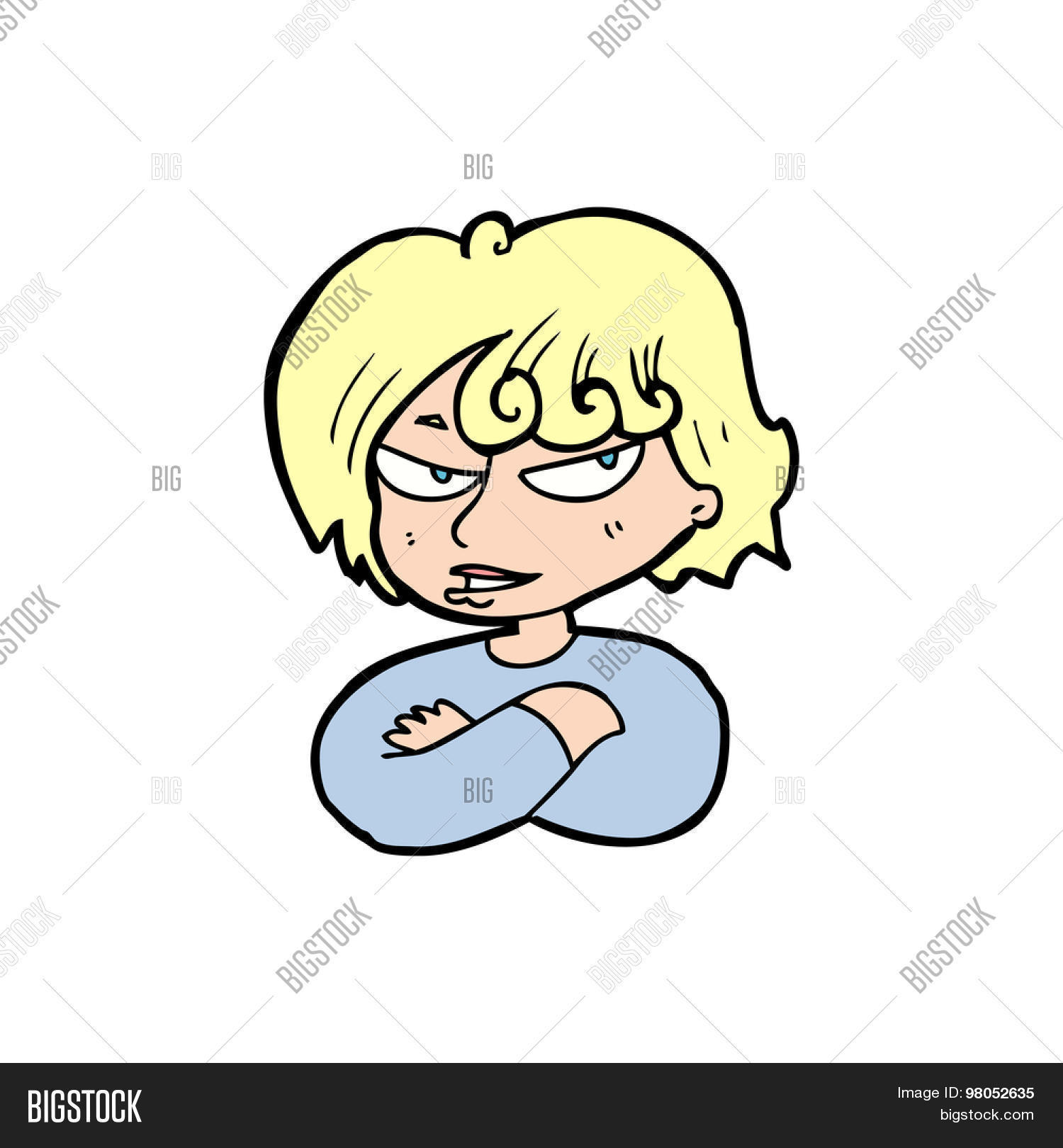 Cartoon Mean Woman Vector & Photo (Free Trial) | Bigstock
