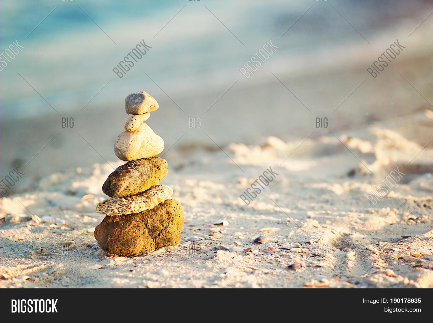 Zen Stones On Beach Image & Photo (Free Trial) | Bigstock