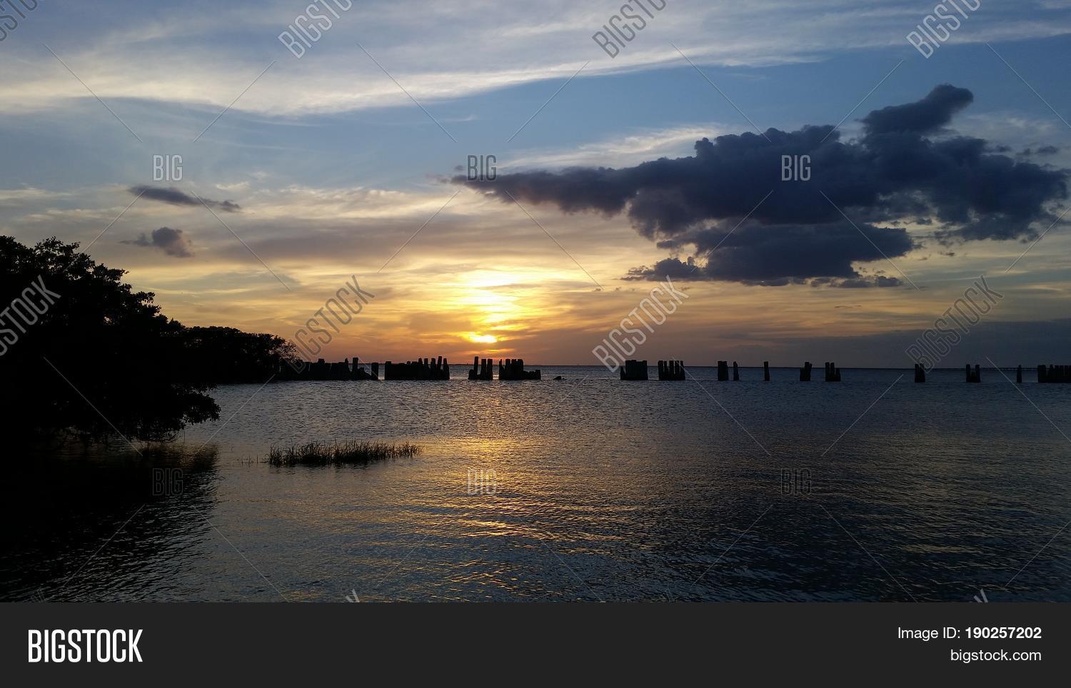 Sunset Gandy Bridge, Image & Photo (Free Trial) | Bigstock