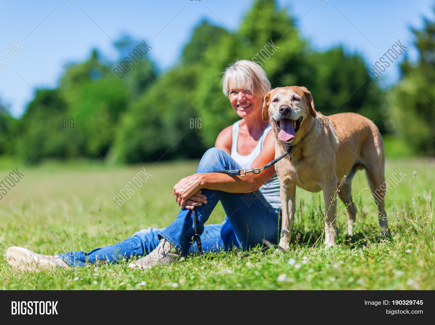 Mature Woman Dog Image & Photo (Free Trial) | Bigstock