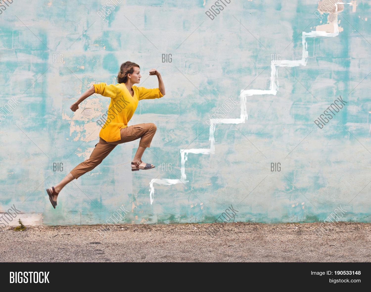 Young Woman Stepping Image & Photo (Free Trial) | Bigstock