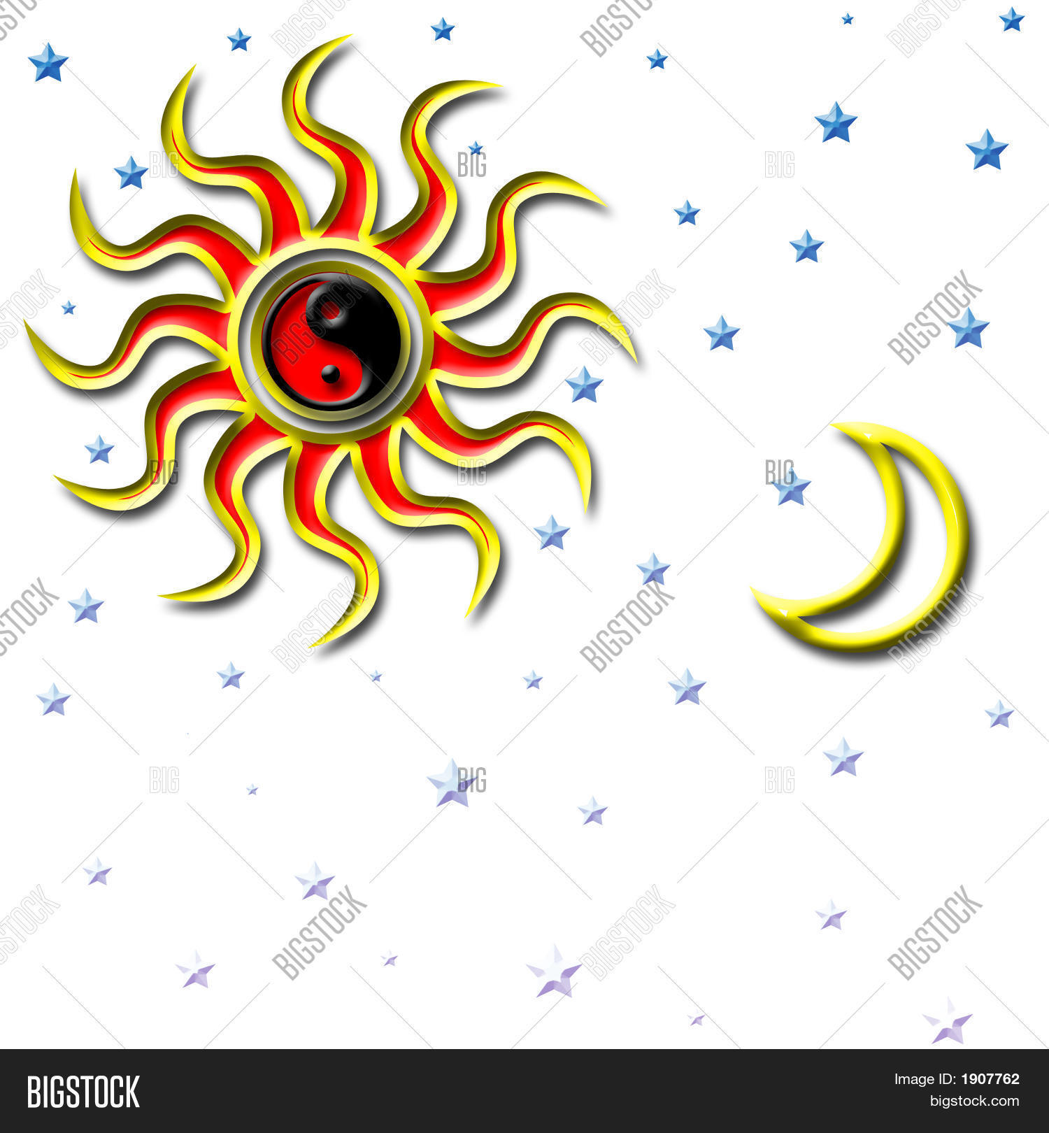 Ying Yang Sun & Moon Image & Photo (Free Trial) | Bigstock