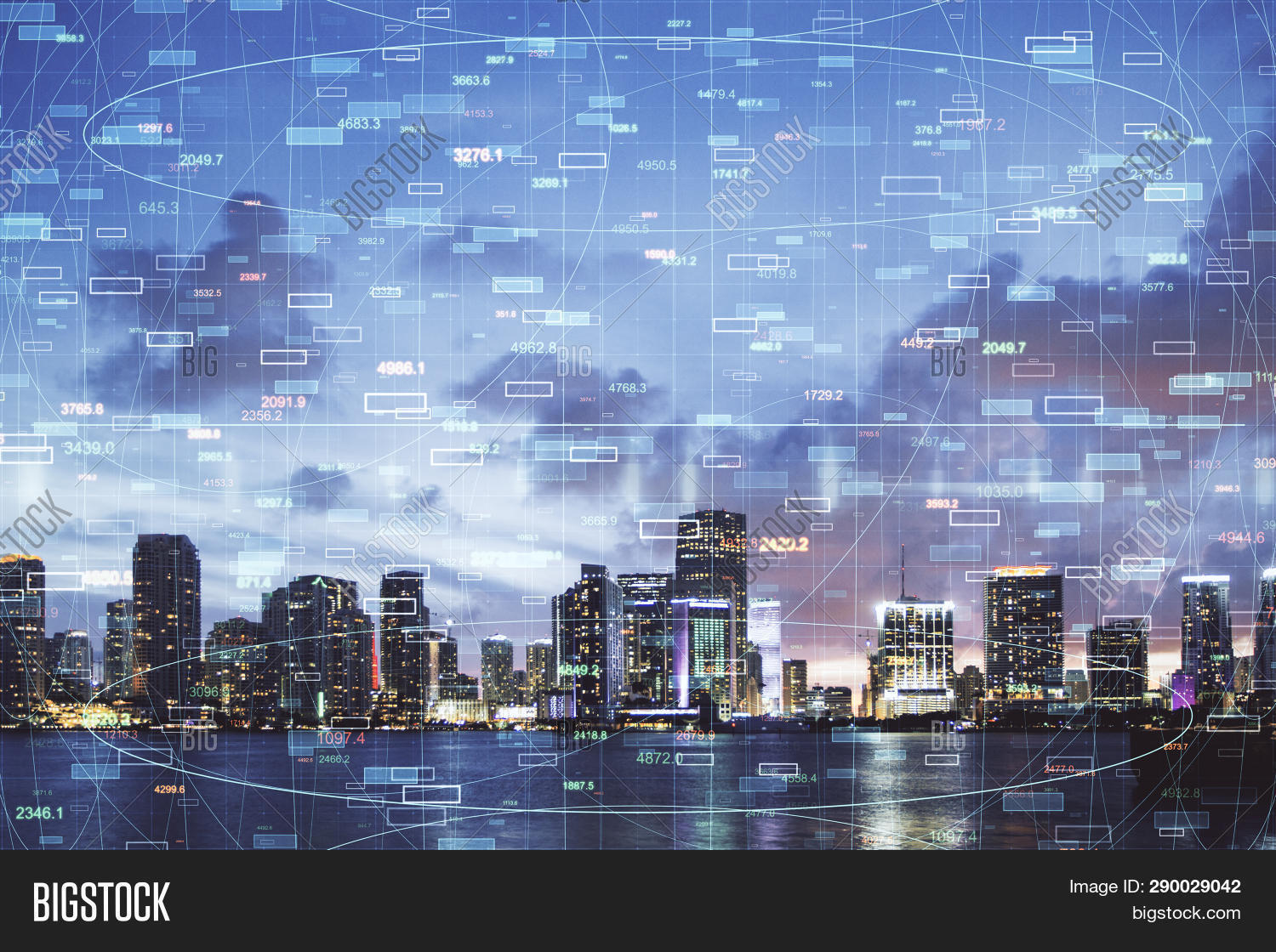 Abstract Night City Wallpaper