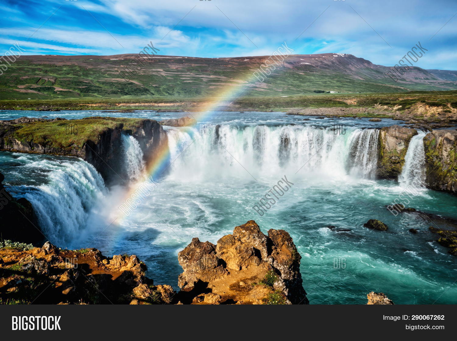 Godafoss Waterfall Image & Photo (Free Trial) | Bigstock