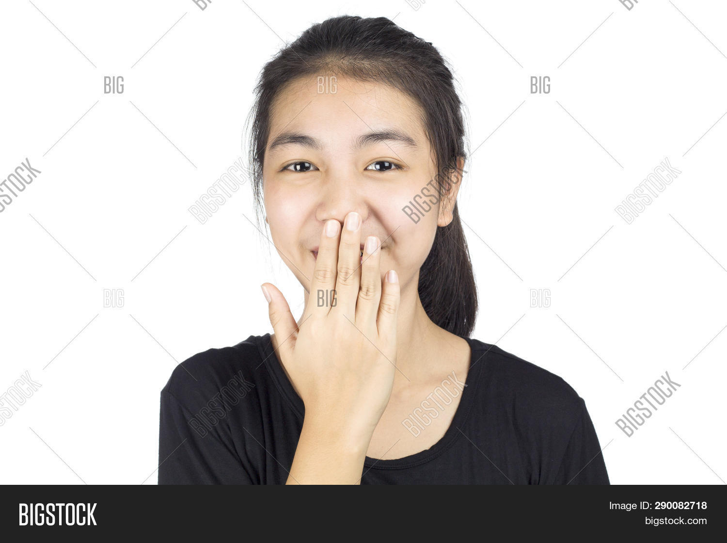 Happy Laughing Woman Image And Photo Free Trial Bigstock
