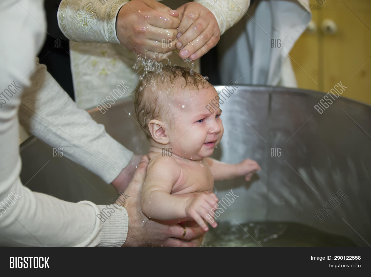 Priest Pours Water On Image & Photo (Free Trial) | Bigstock