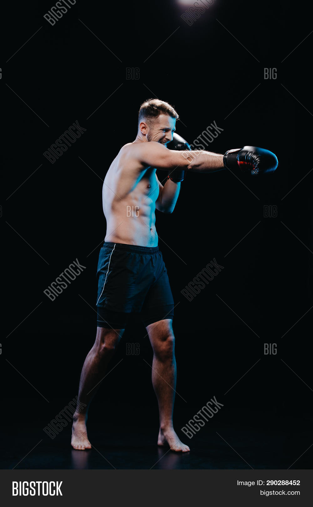 Barefoot Sporty Boxer Image & Photo (Free Trial) | Bigstock