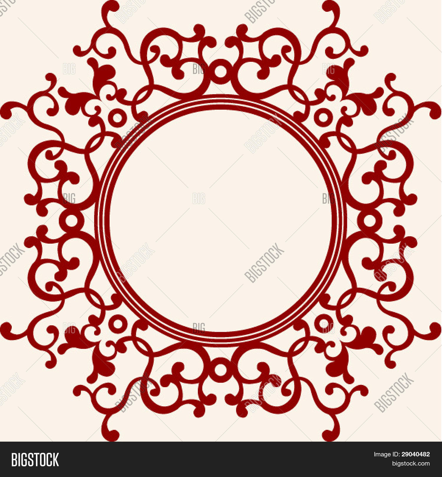 Arabesque Frame Vector & Photo (Free Trial) | Bigstock