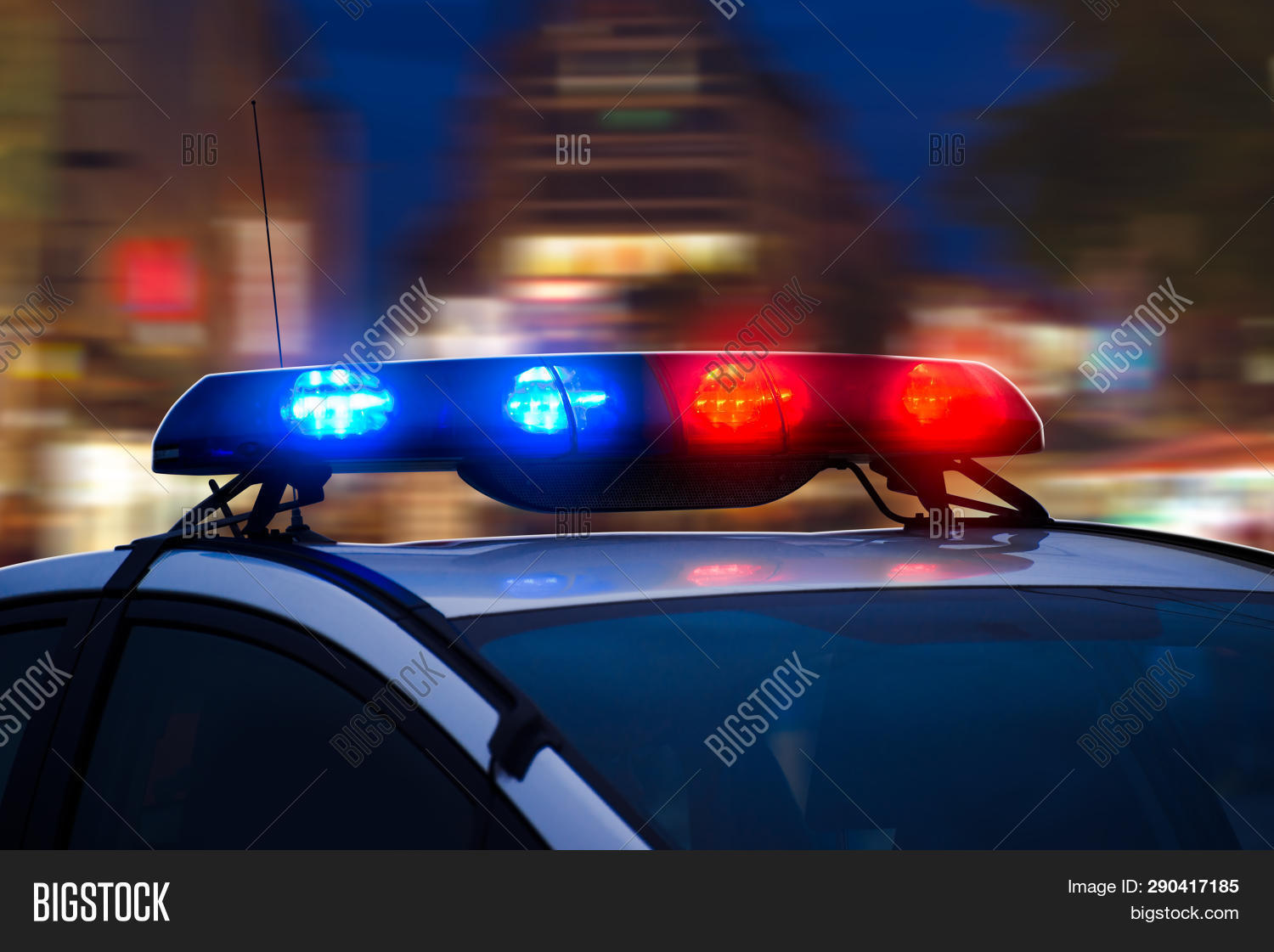 Police Car Blue Red Image & Photo (Free Trial) | Bigstock