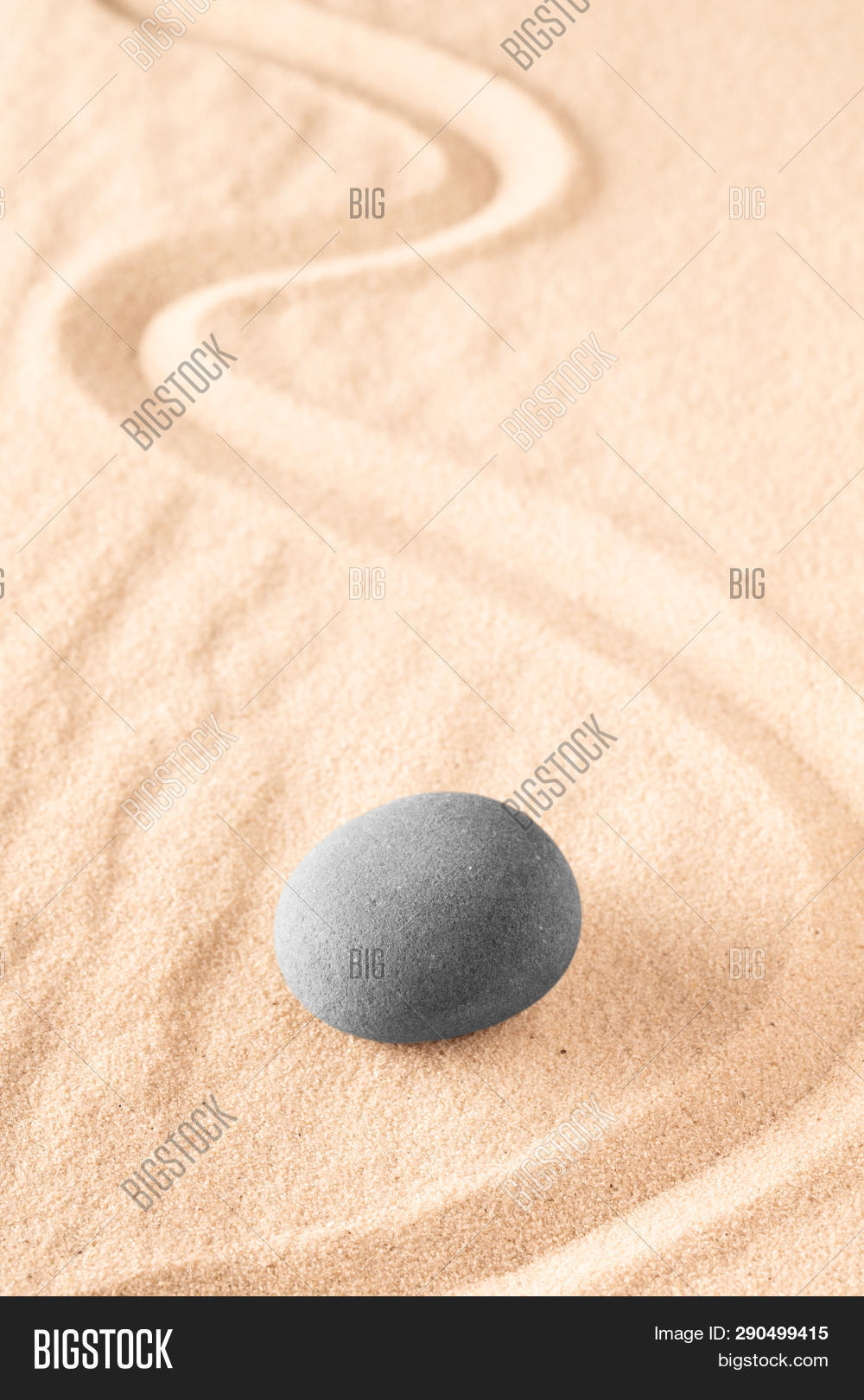 Raked Sand Spa Image & Photo (Free Trial) | Bigstock