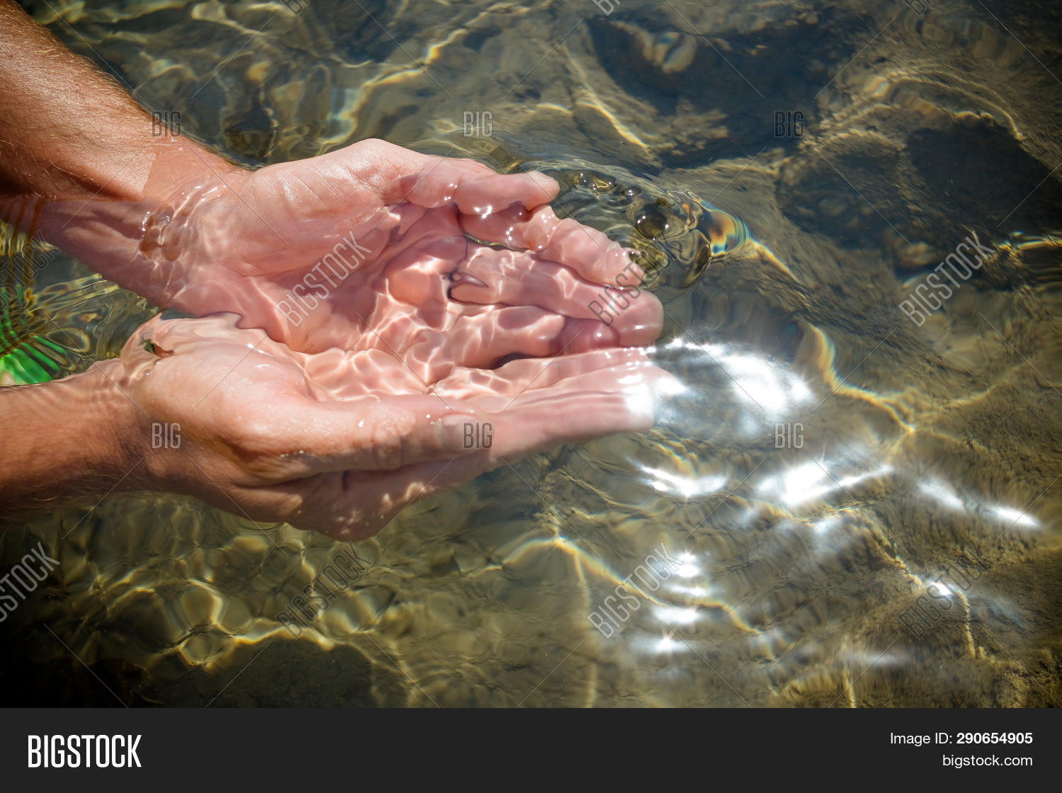 Male Hands Open Water Image & Photo (Free Trial) | Bigstock