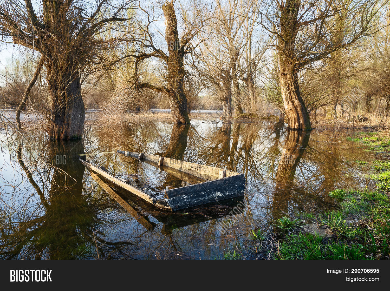 Submerged Boat River Image & Photo (Free Trial) | Bigstock