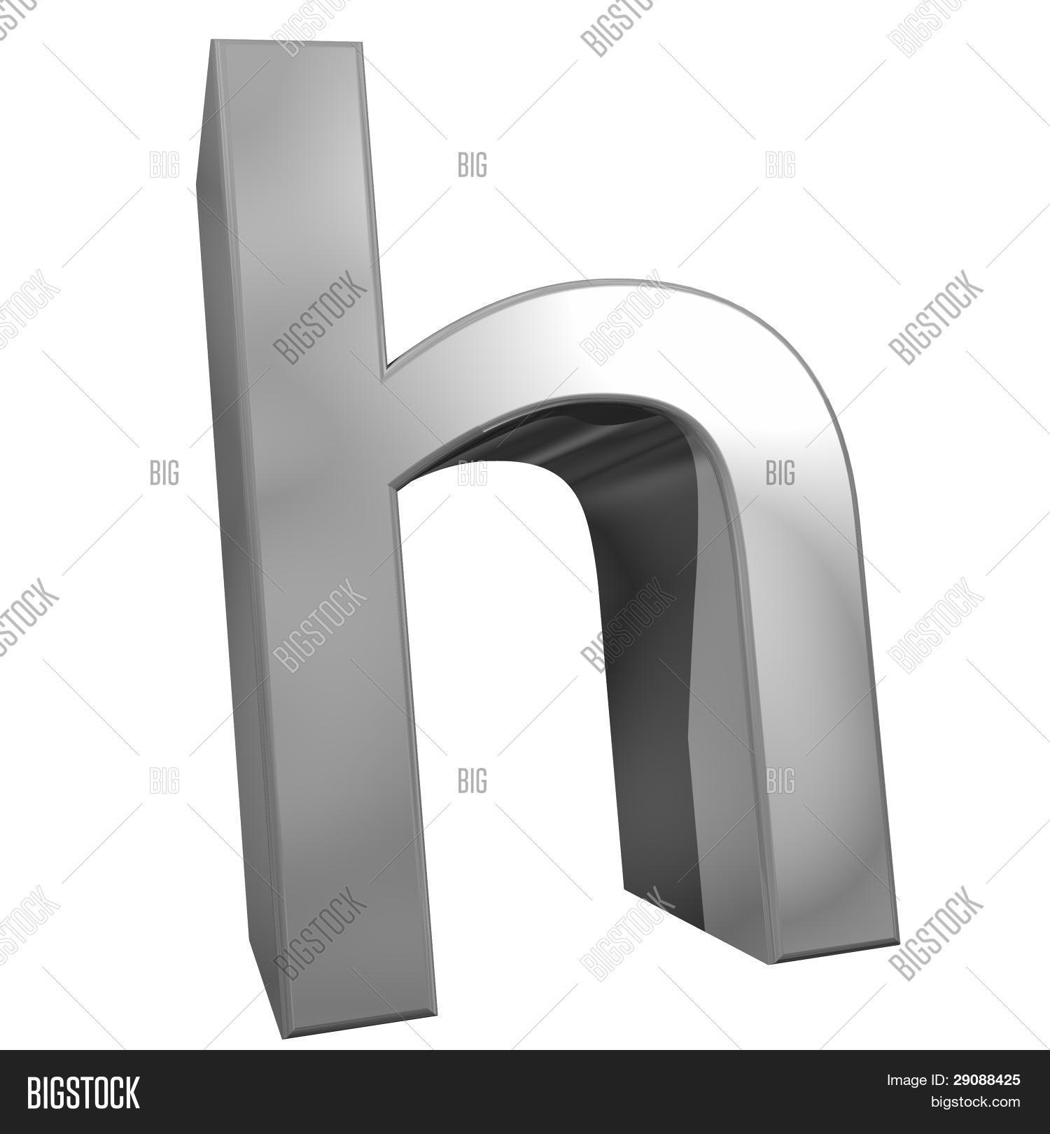 Metallic Letter H Image & Photo (Free Trial) | Bigstock