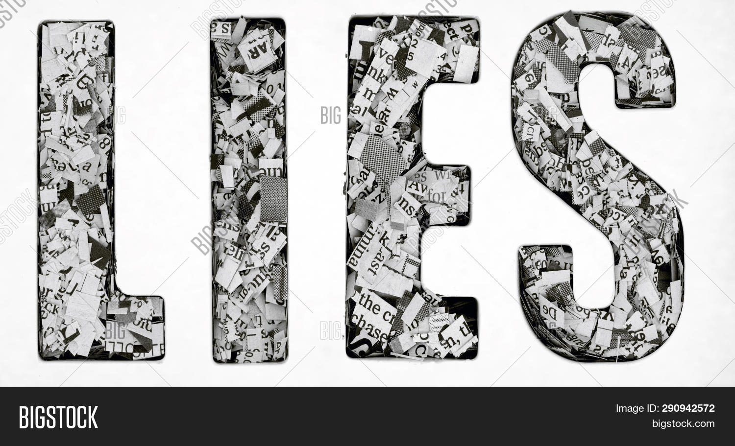 Word LIES Made Lots Image & Photo (Free Trial) | Bigstock