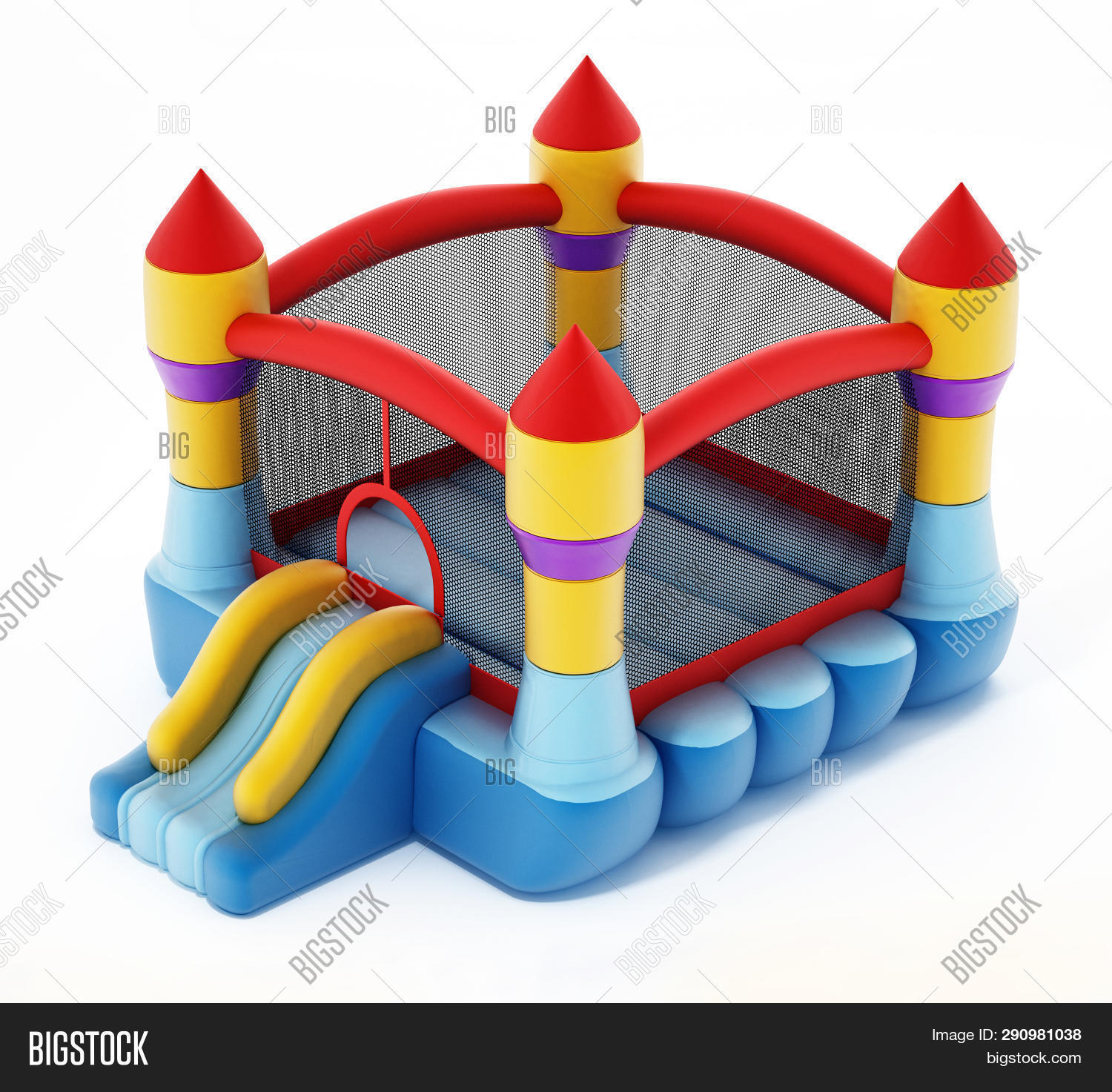 Bounce House Isolated Image & Photo (Free Trial) | Bigstock