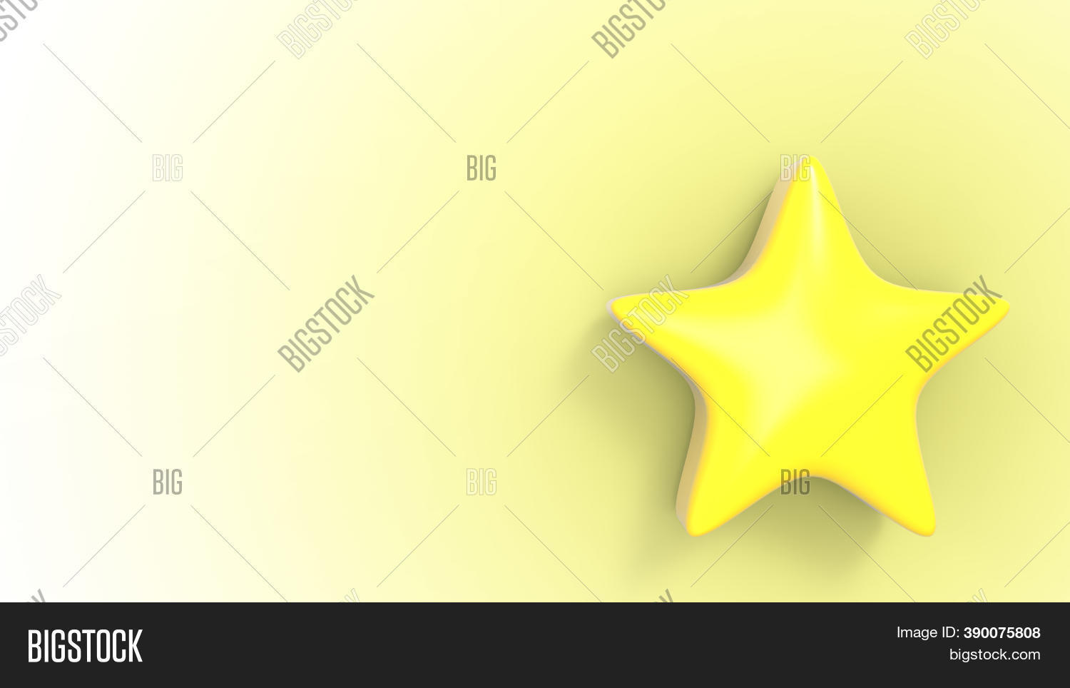 3d Yellow Star On Image & Photo (Free Trial) | Bigstock