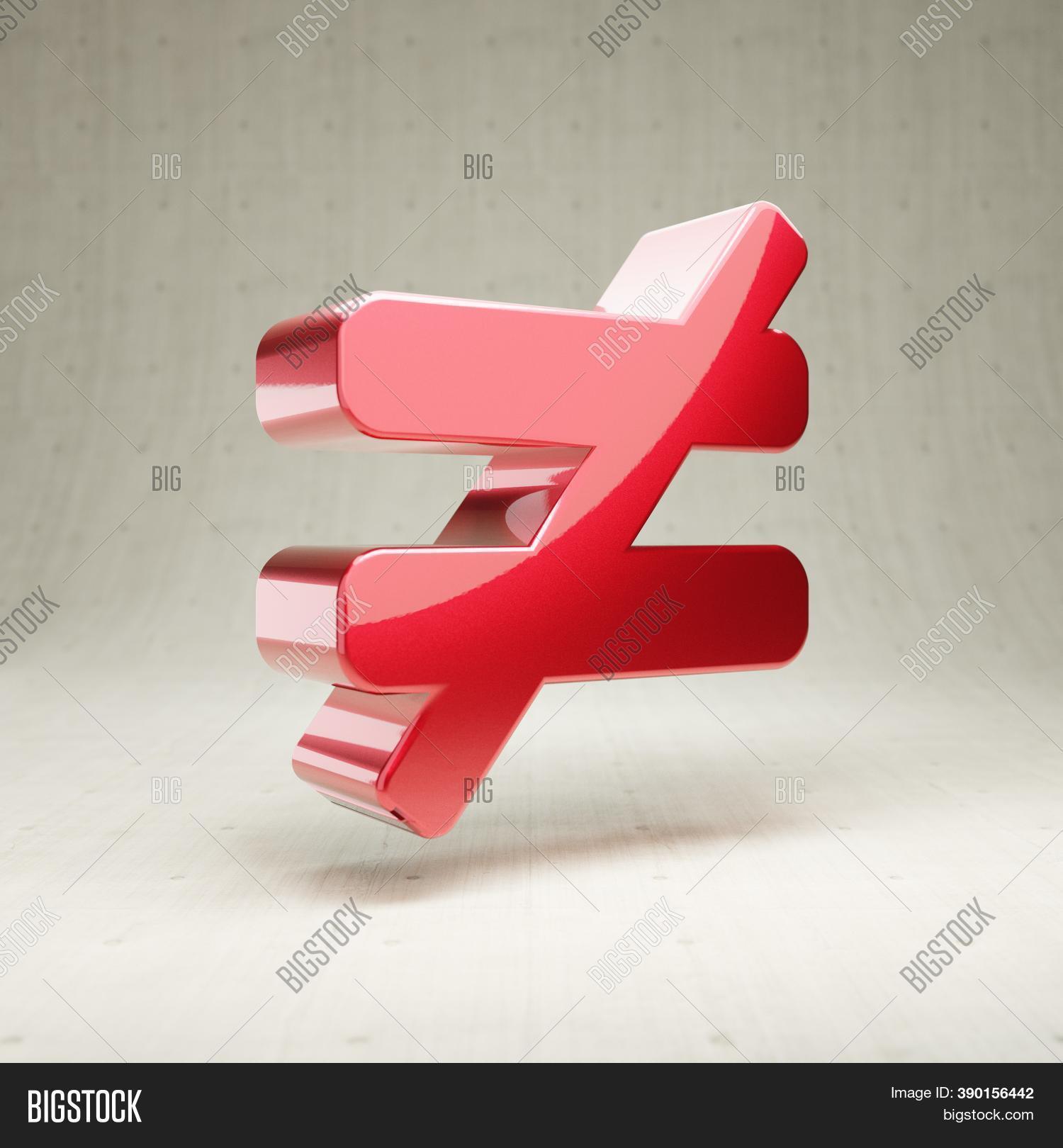 Not Equal Icon. Gold Image & Photo (Free Trial) | Bigstock