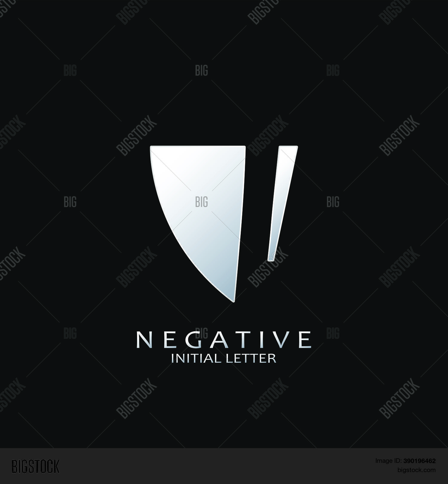 Monogram Negative Vector & Photo (Free Trial) | Bigstock