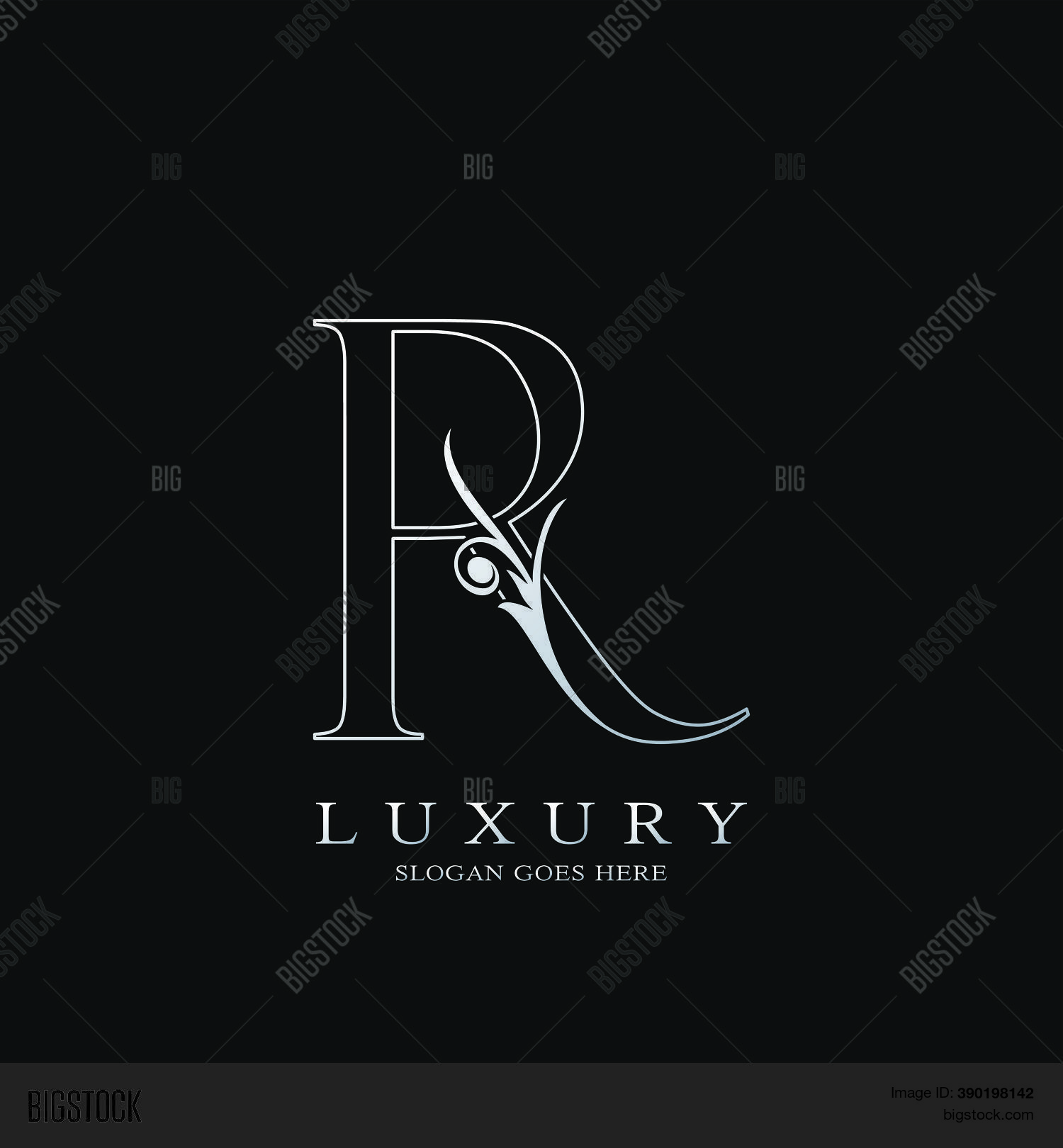 Monogram Outline Vector & Photo (Free Trial) | Bigstock