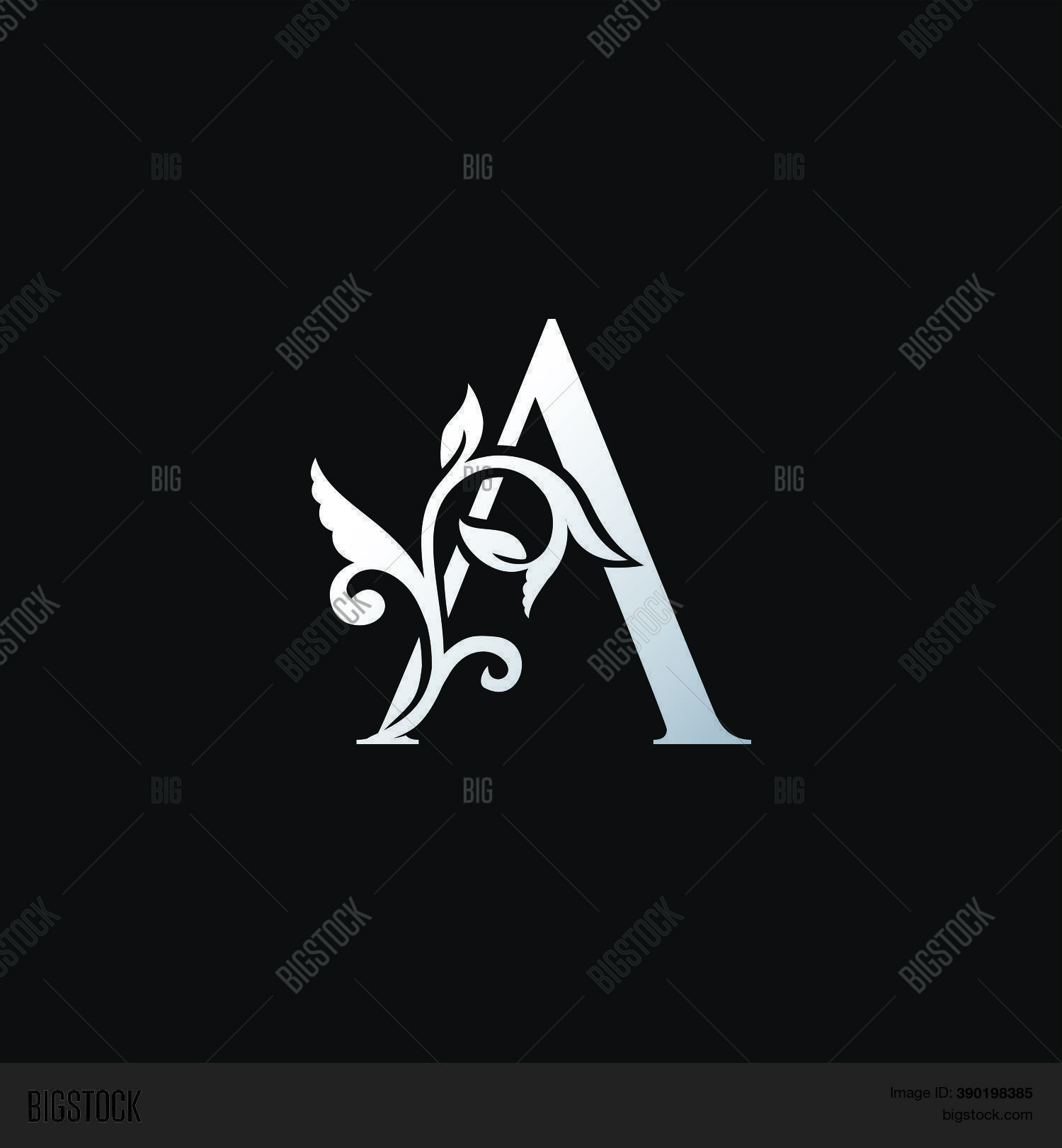 Monogram Initial Vector & Photo (Free Trial) | Bigstock