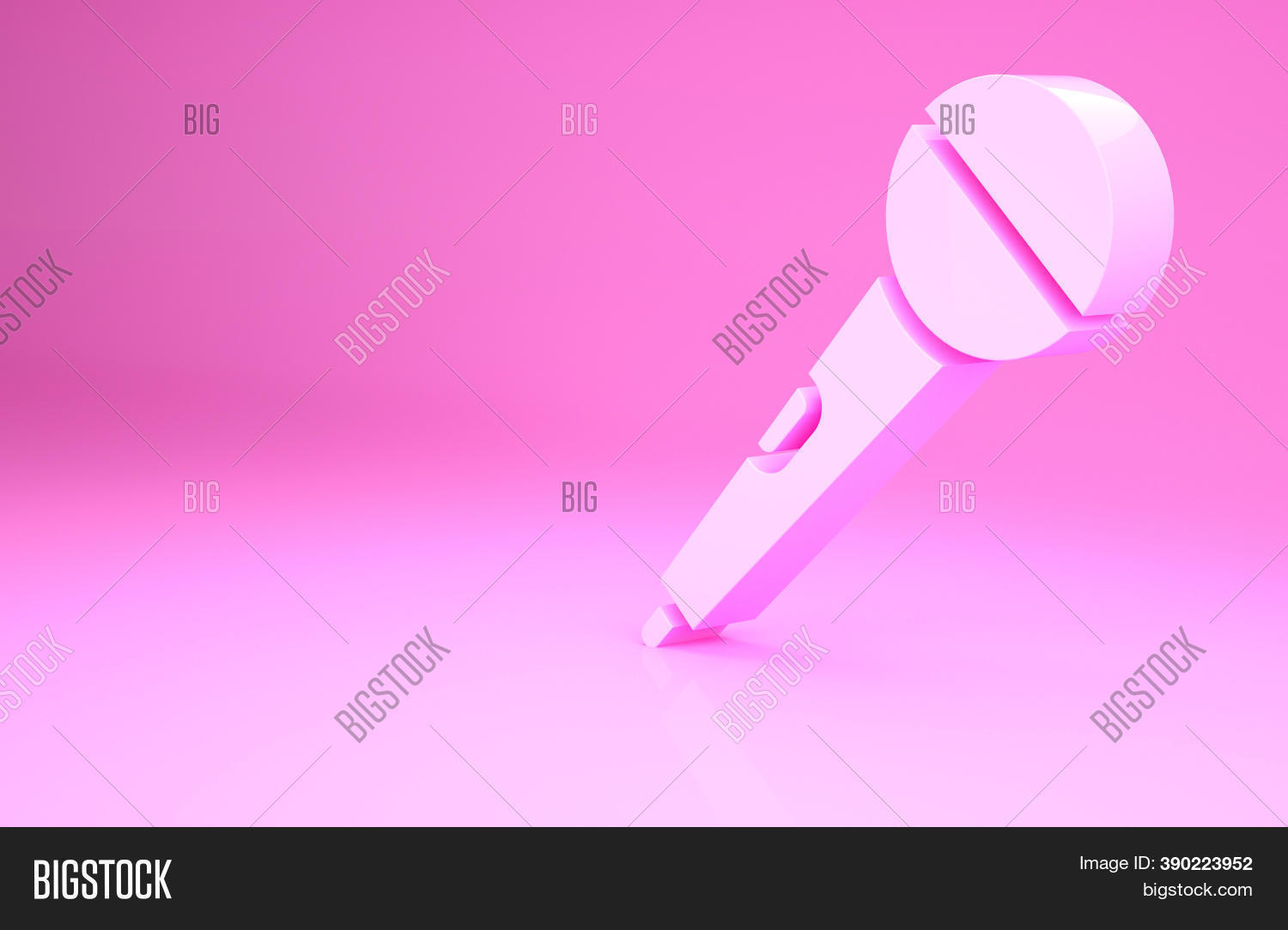 Pink Microphone Icon Image & Photo (Free Trial) | Bigstock
