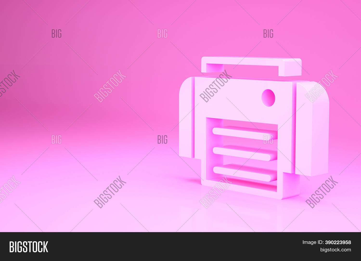 Pink Printer Icon Image & Photo (Free Trial) | Bigstock