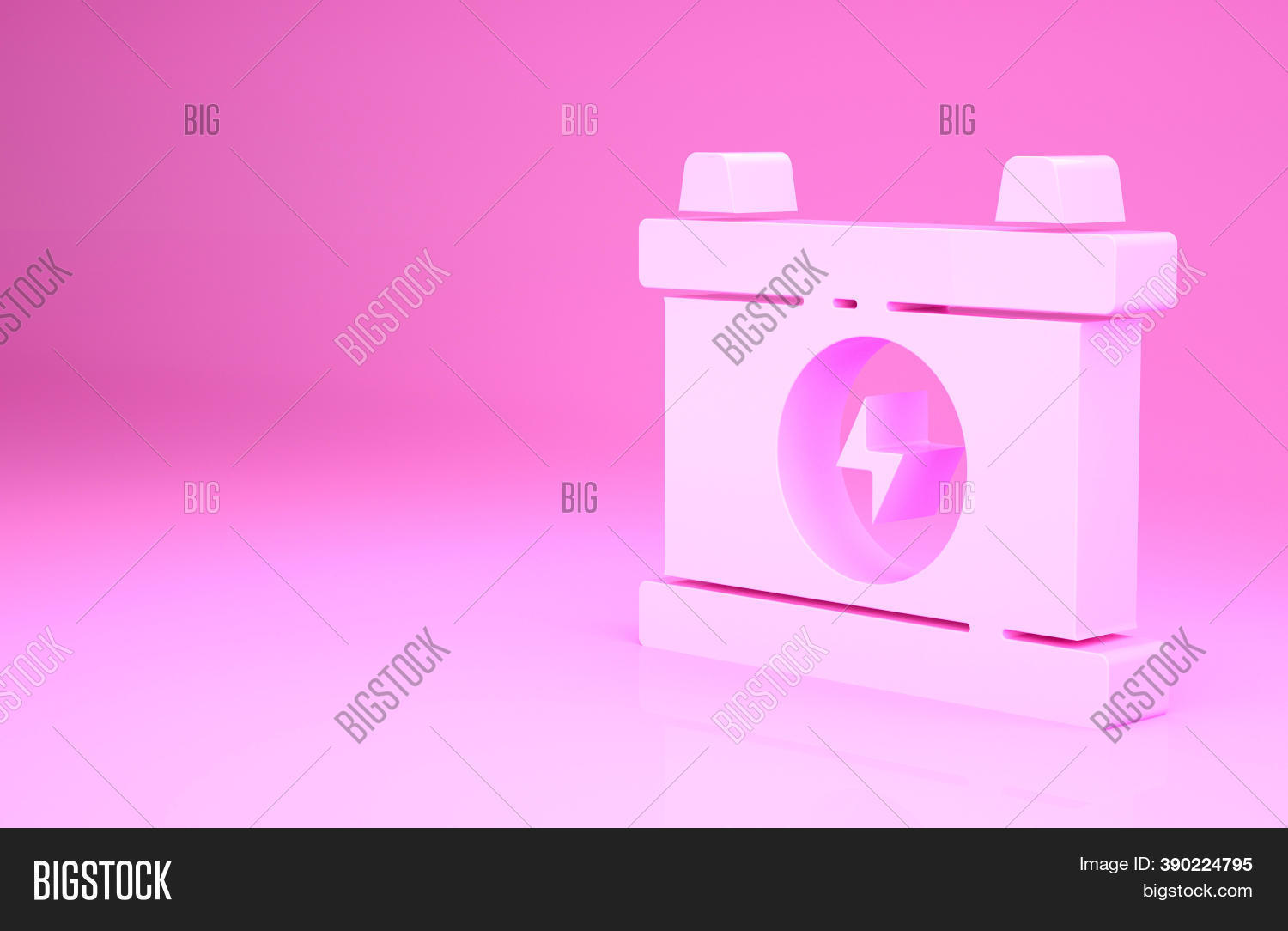Pink Car Battery Icon Image & Photo (Free Trial) | Bigstock