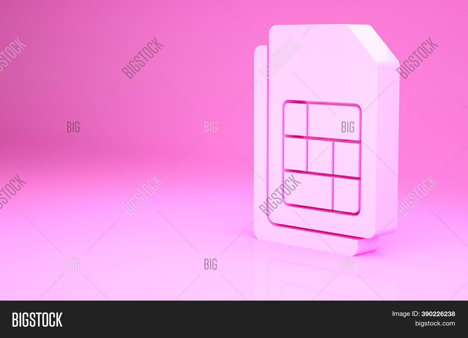 Pink Sim Card Icon Image & Photo (Free Trial) | Bigstock