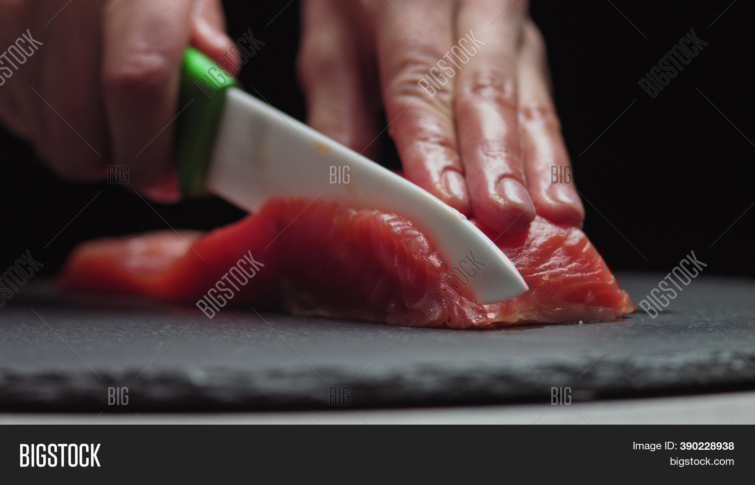 Sushi Chef Slices Image & Photo (Free Trial) | Bigstock