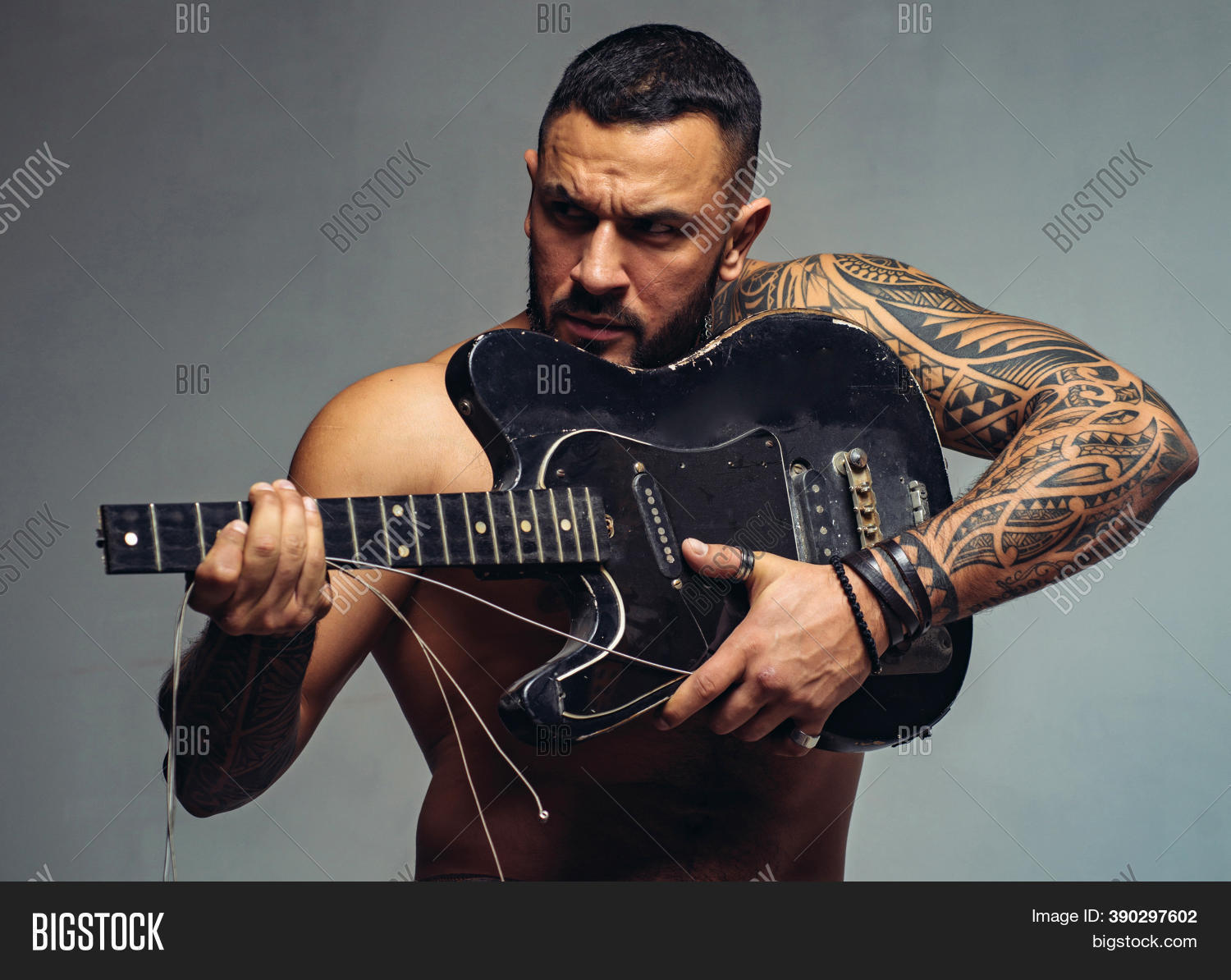 Guitar Weapon. Brutal Image & Photo (Free Trial) | Bigstock