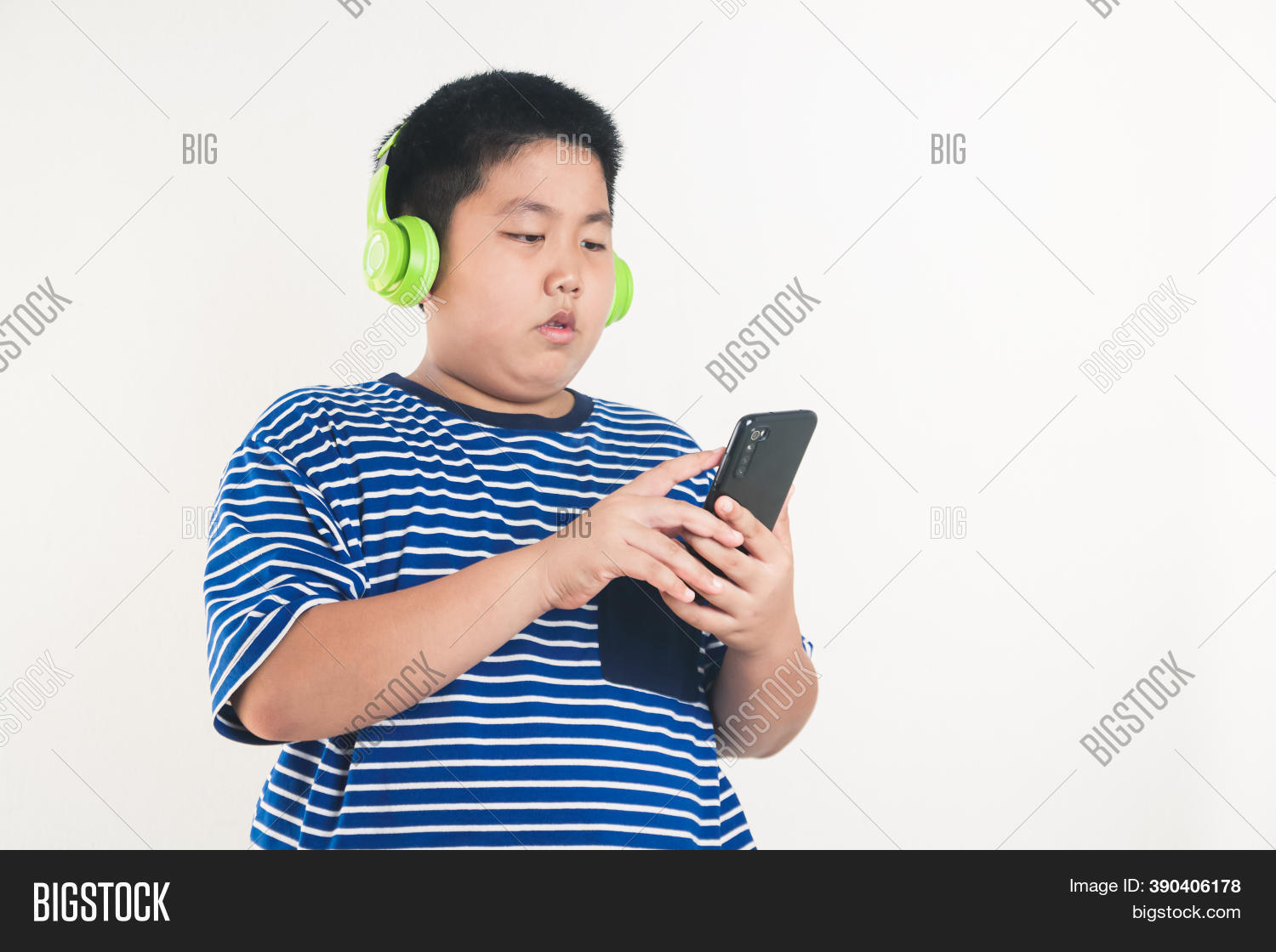 Asian Fat Boy Standing Image & Photo (Free Trial) | Bigstock