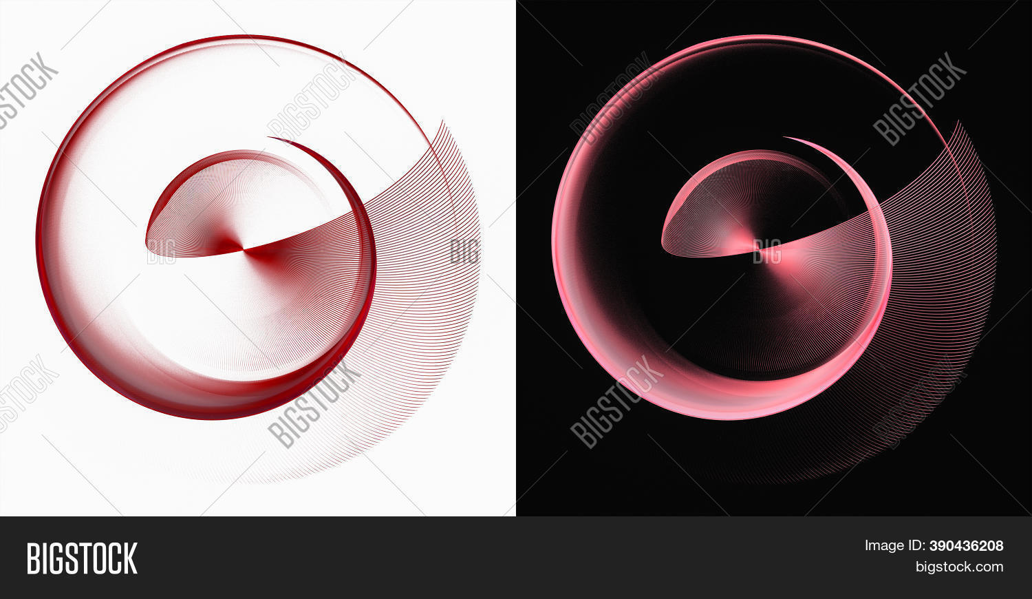 Spiral Red Fan Blades Image & Photo (Free Trial) | Bigstock
