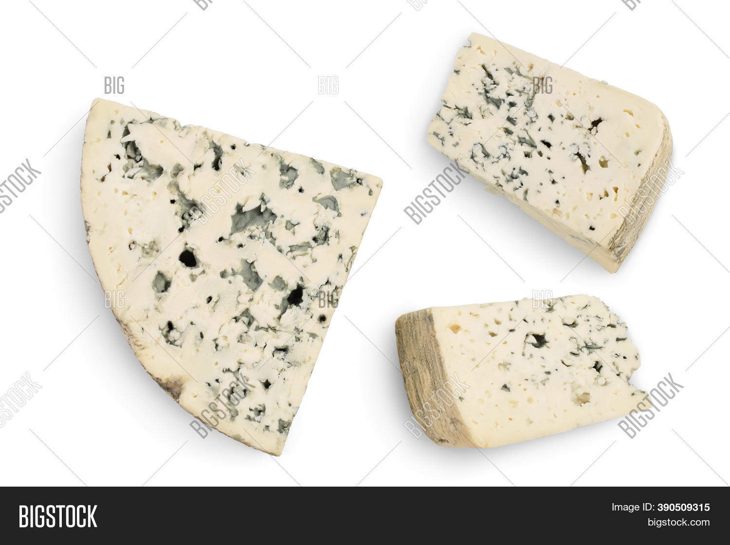 Blue Cheese Isolated Image & Photo (Free Trial) | Bigstock
