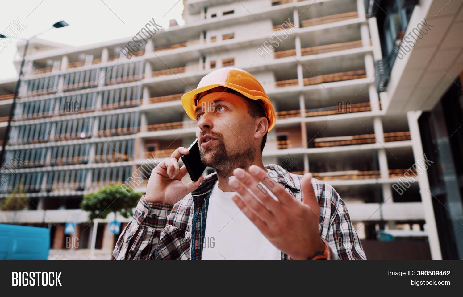 Engineer Talking On Image & Photo (Free Trial) | Bigstock