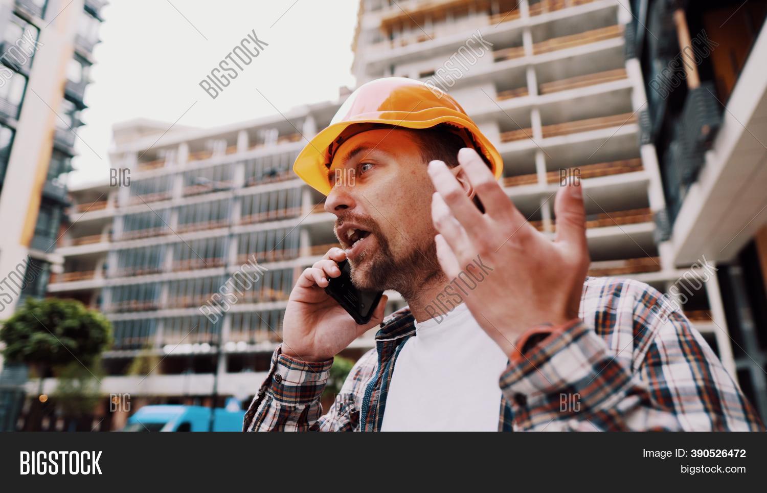 Engineer Talking On Image & Photo (Free Trial) | Bigstock