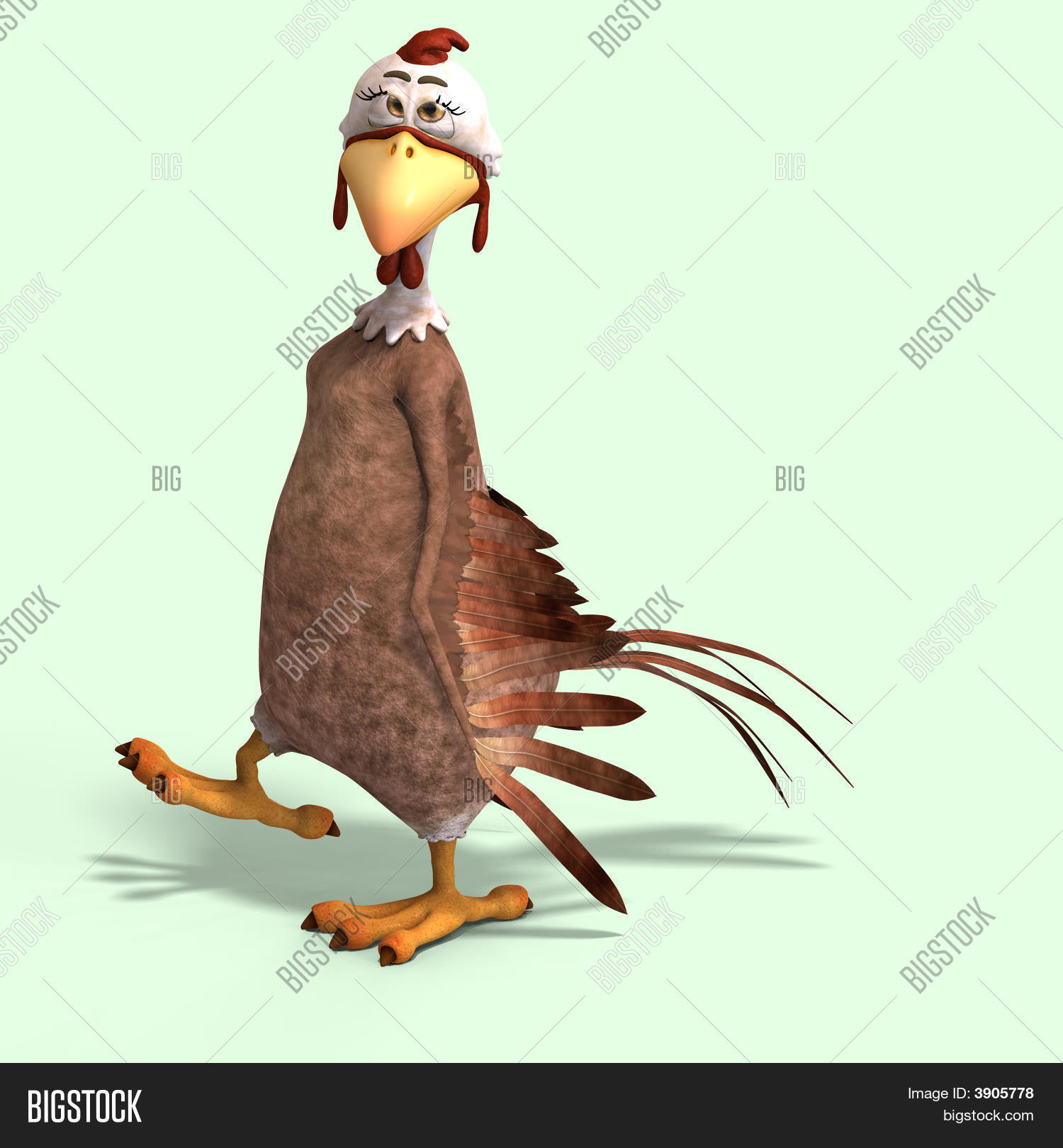 Crazy Cartoon Chicken Image & Photo (Free Trial) | Bigstock