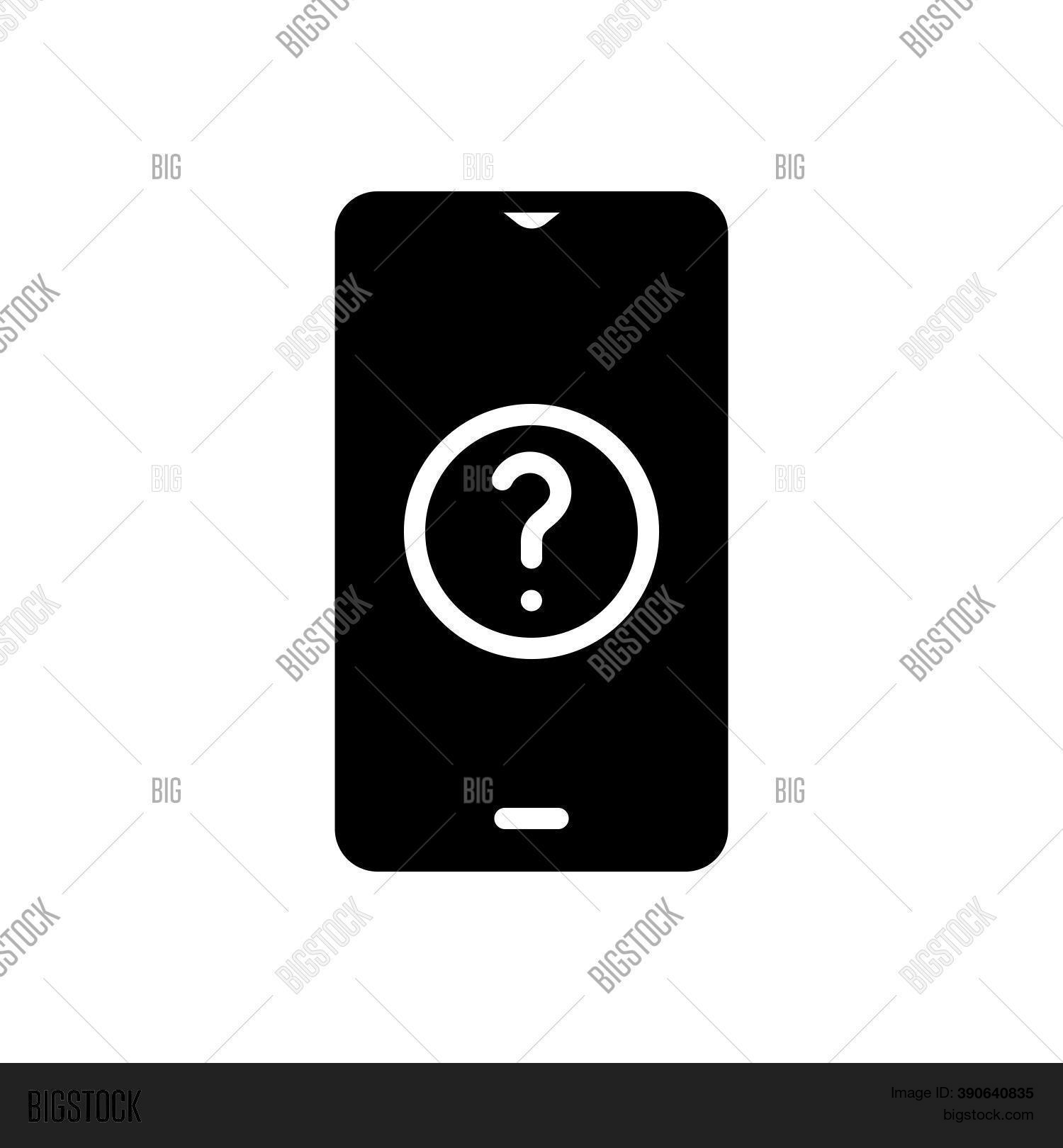 Black Solid Icon Why Vector & Photo (Free Trial) | Bigstock