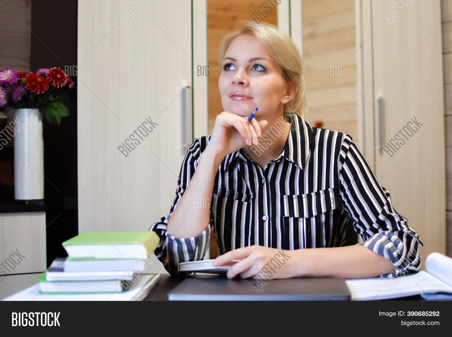Business Woman Thinks Image & Photo (Free Trial) | Bigstock