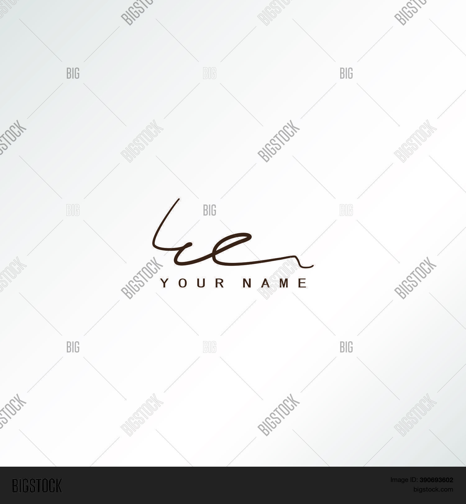 Signature Logo E E, Vector & Photo (Free Trial) | Bigstock