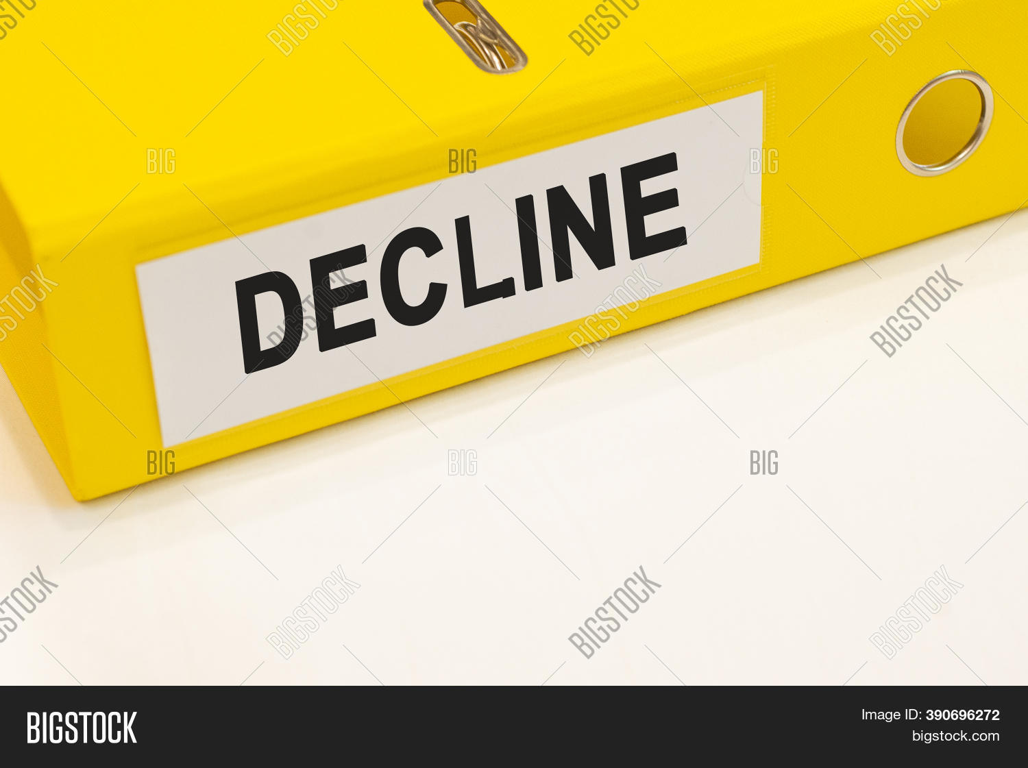 Word Decline On White Image & Photo (Free Trial) | Bigstock