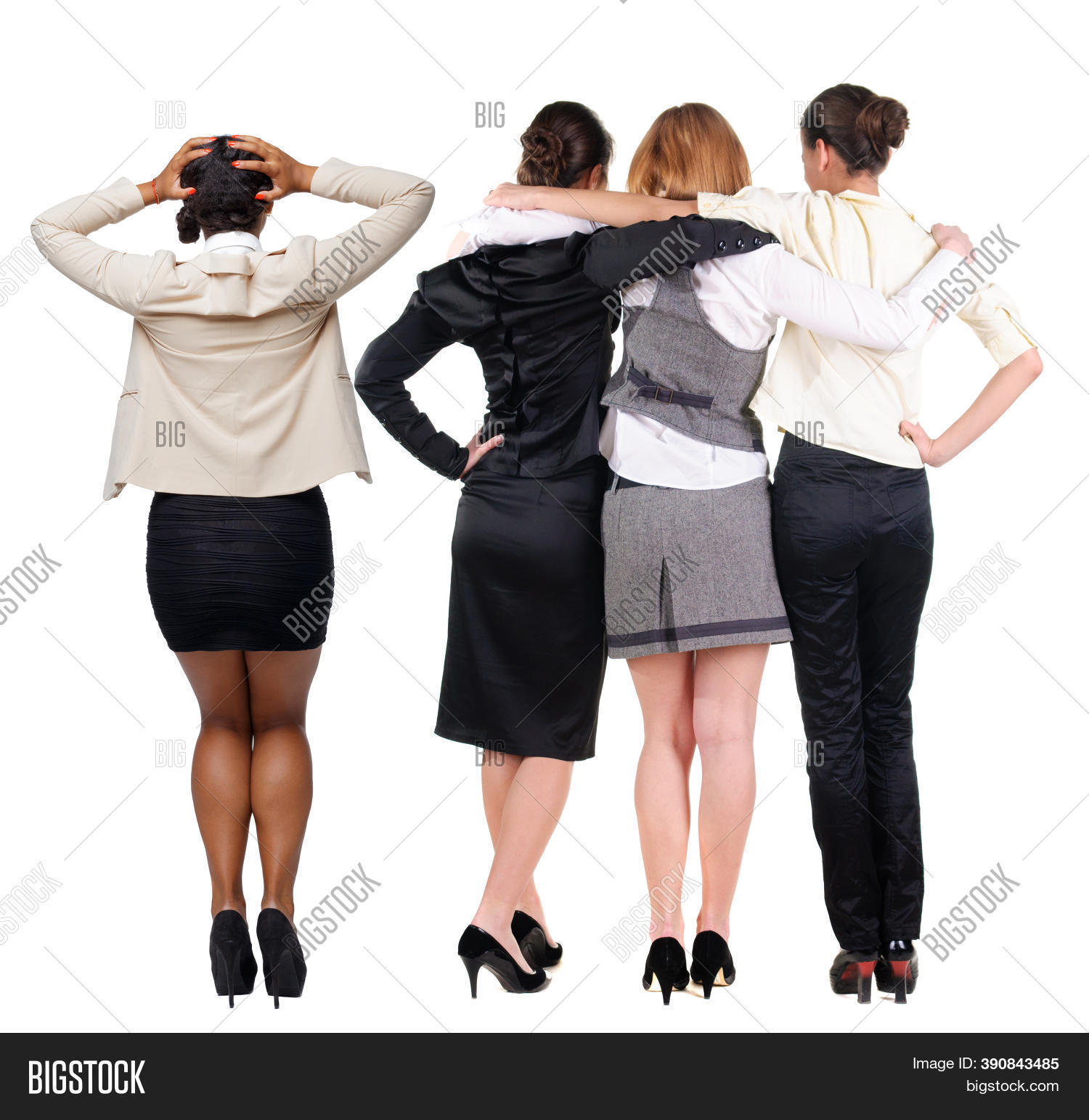 Back View Group Image & Photo (Free Trial) | Bigstock