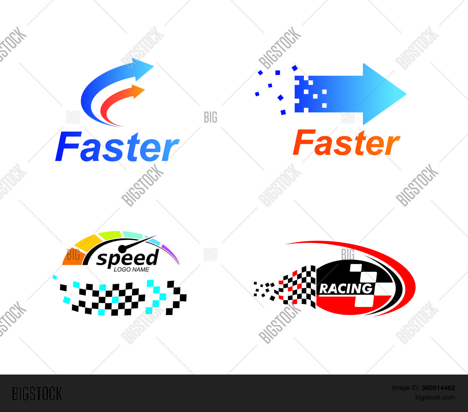 Faster Logo Icon Vector & Photo (Free Trial) | Bigstock